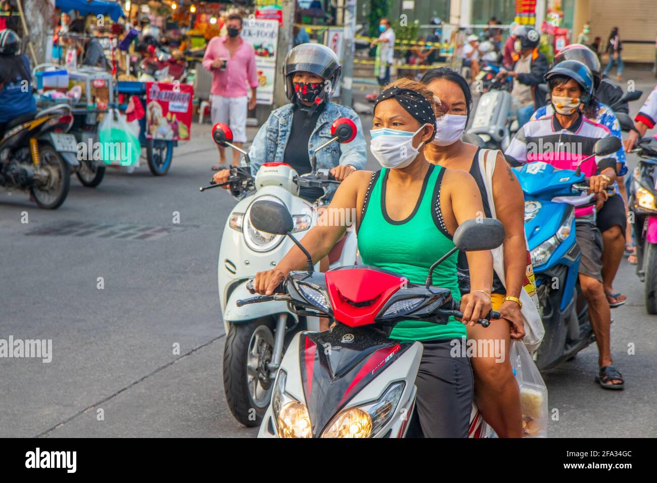 PATT, THAILAND - Apr 19, 2021: out of the streets during the Covid 19 ...