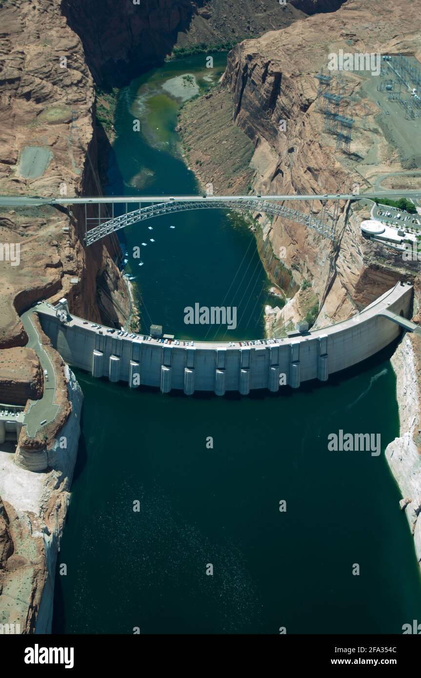 Glen Canyon Dam, Colorado river Stock Photo - Alamy