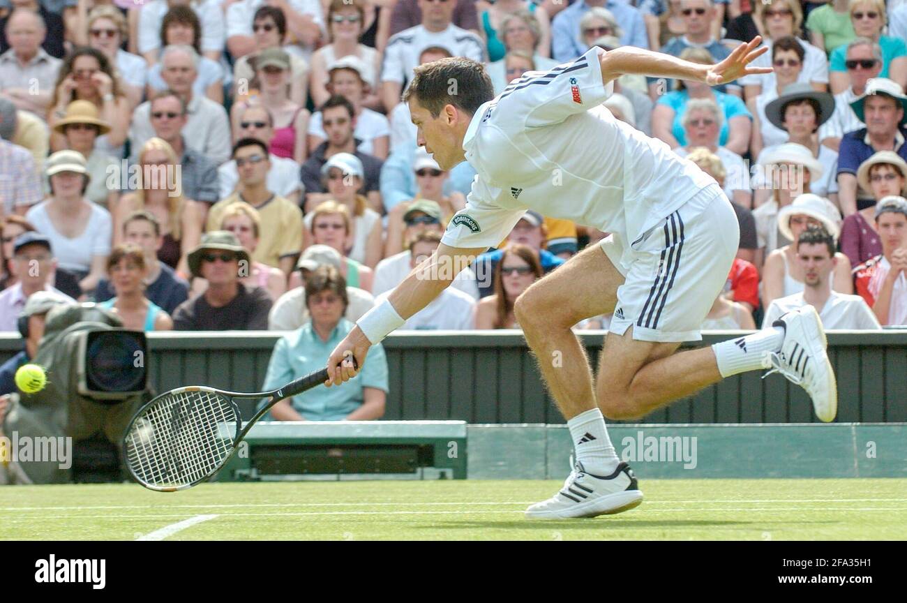 WIMBLEDON TENNIS CHAMPIONSHIPS 2nd DAY TIM HENMAN DURING HIS MATCH WITH ...