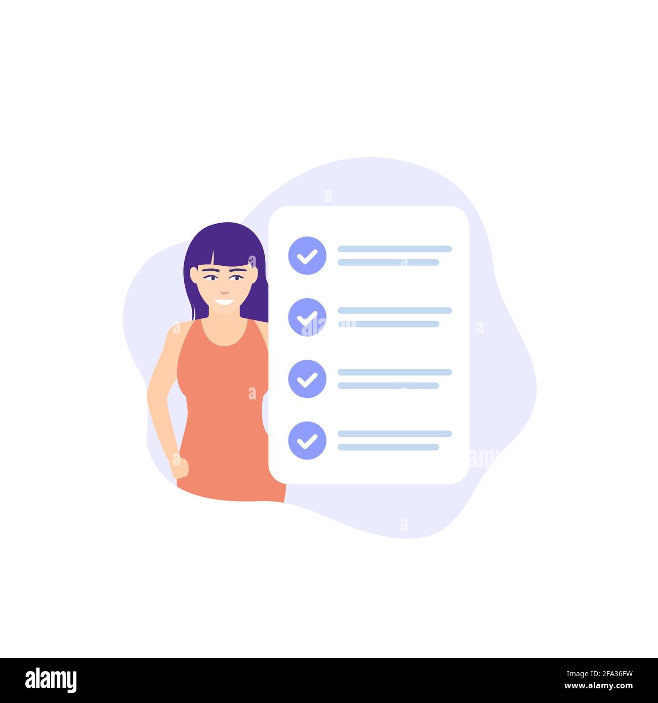 completed task, to do list, checklist vector icon Stock Vector Image ...