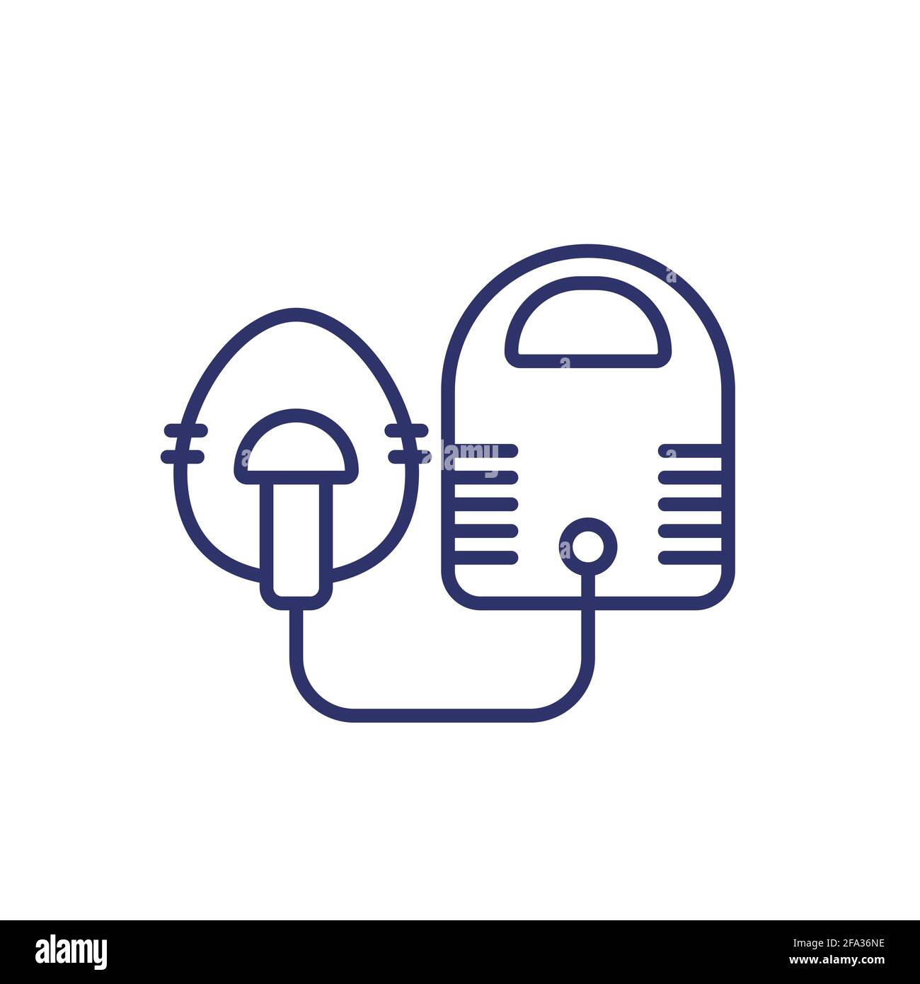 Nebulizer line icon medical Cut Out Stock Images & Pictures - Alamy