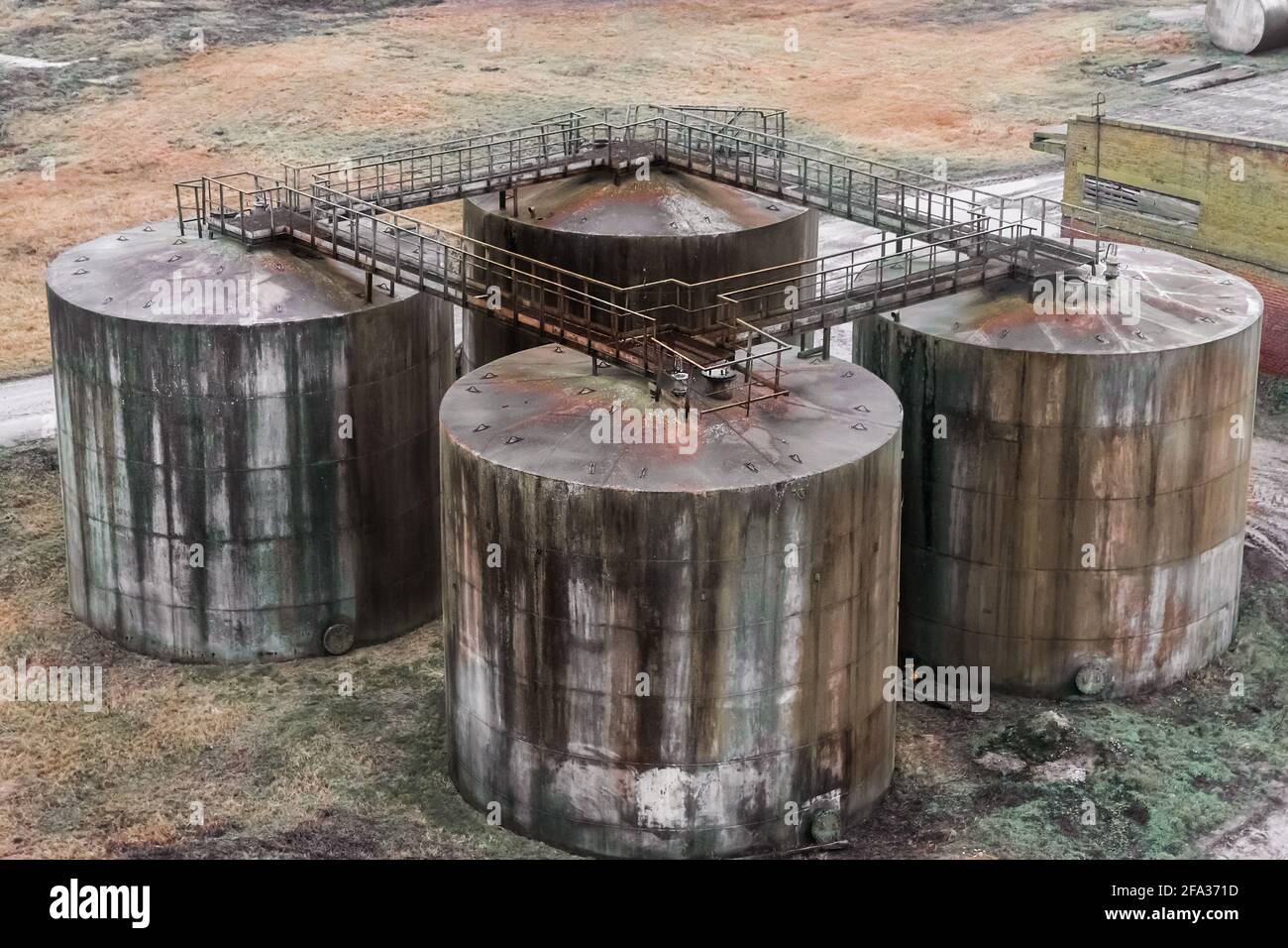 Old gas plant hi-res stock photography and images - Alamy