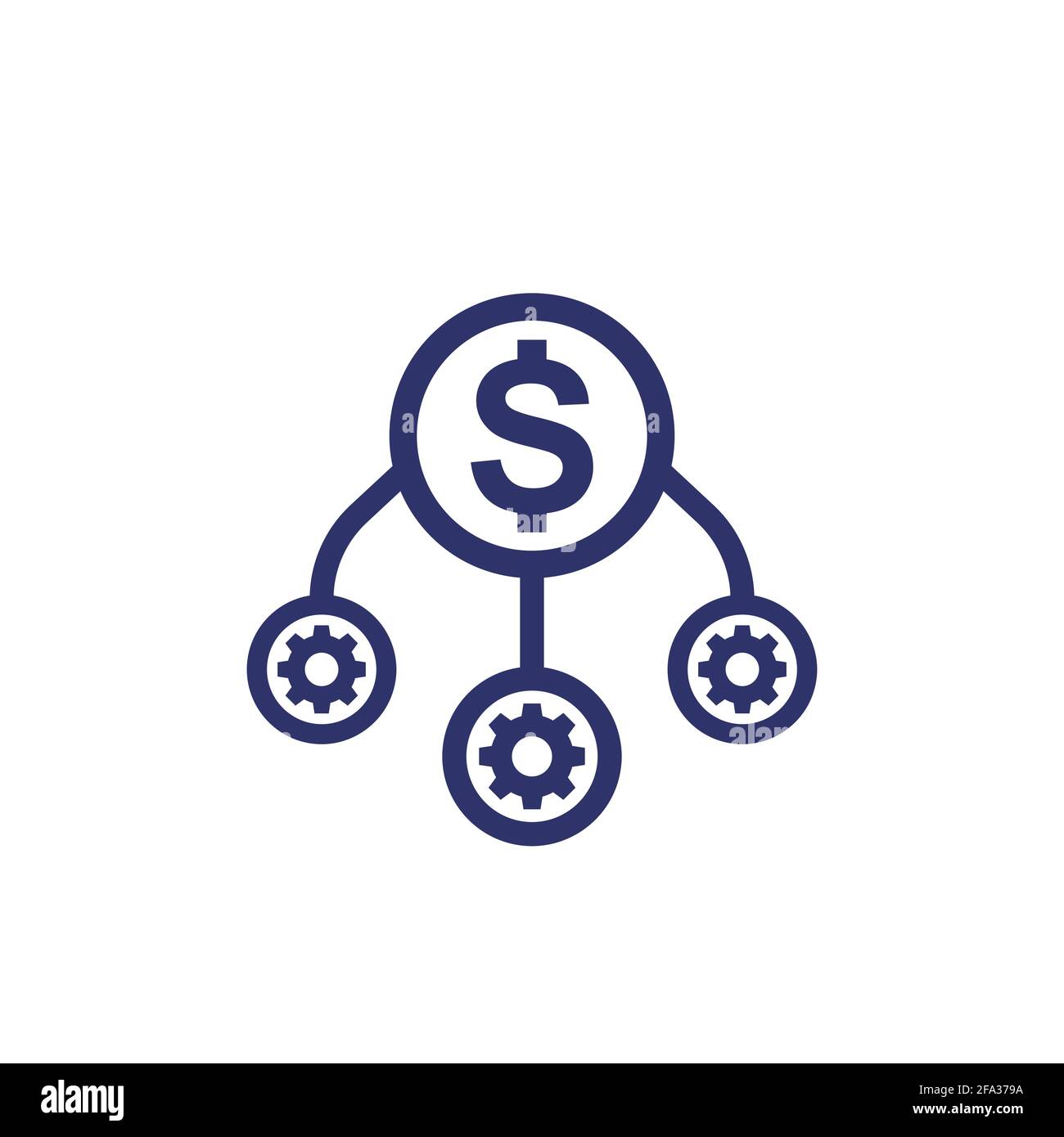 operational costs optimization icon on white Stock Vector Image & Art ...
