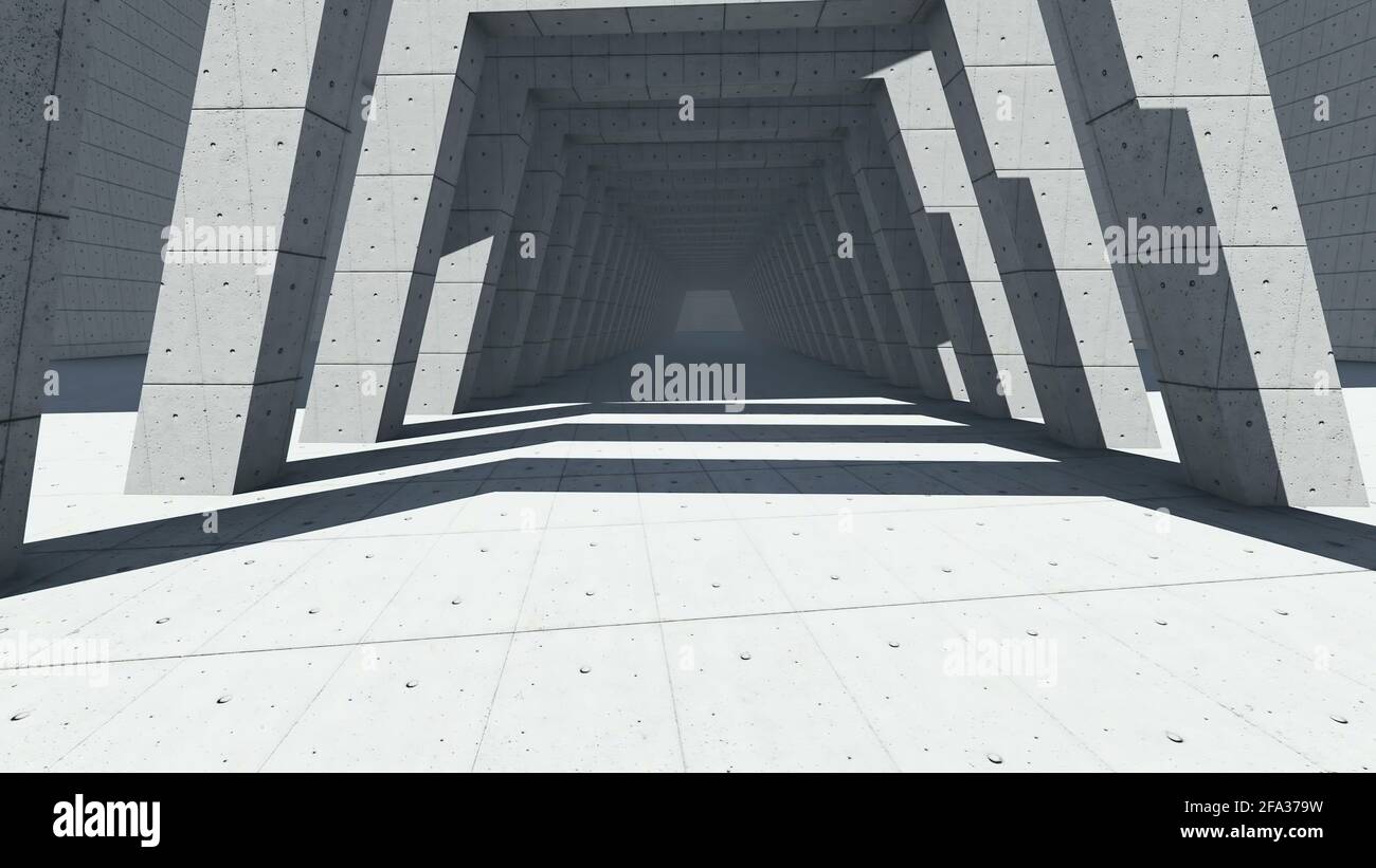 3D illustration of abstract concrete shape Stock Photo - Alamy