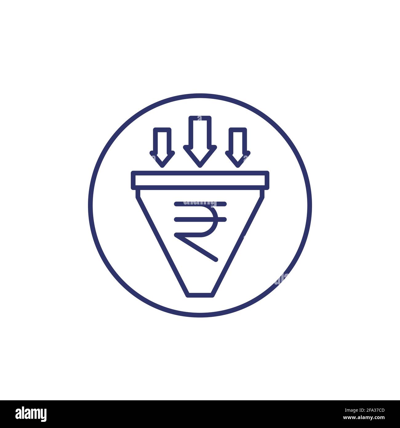 White funnel line hi-res stock photography and images - Alamy