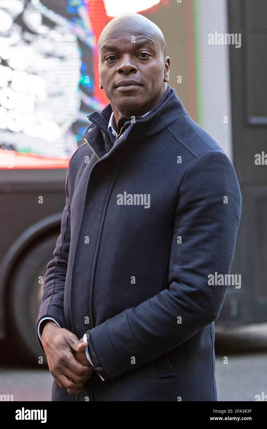 Shaun Bailey MP, launches his battle bus on the 22nd of April 2021 as ...