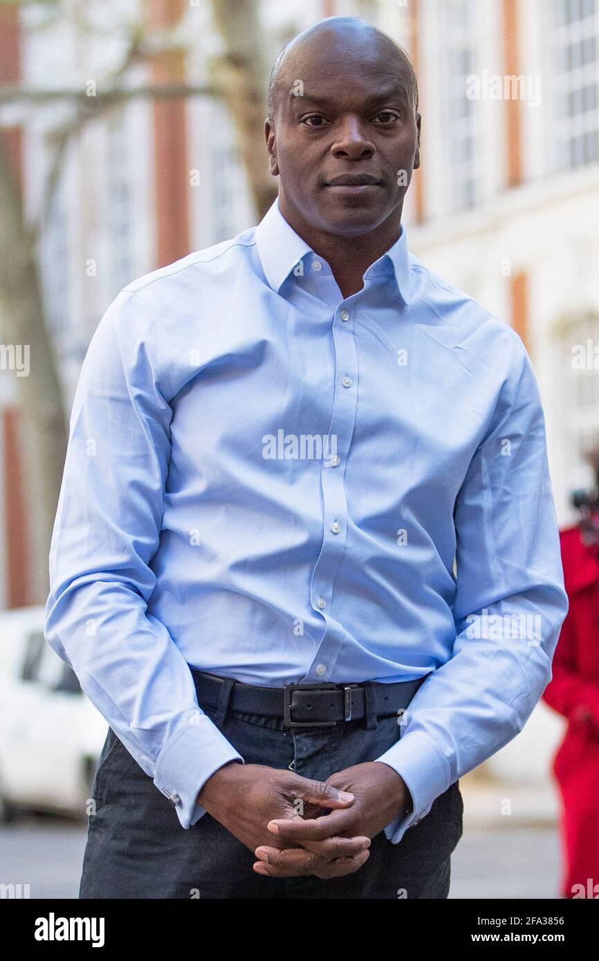 Shaun Bailey MP, launches his battle bus on the 22nd of April 2021 as ...