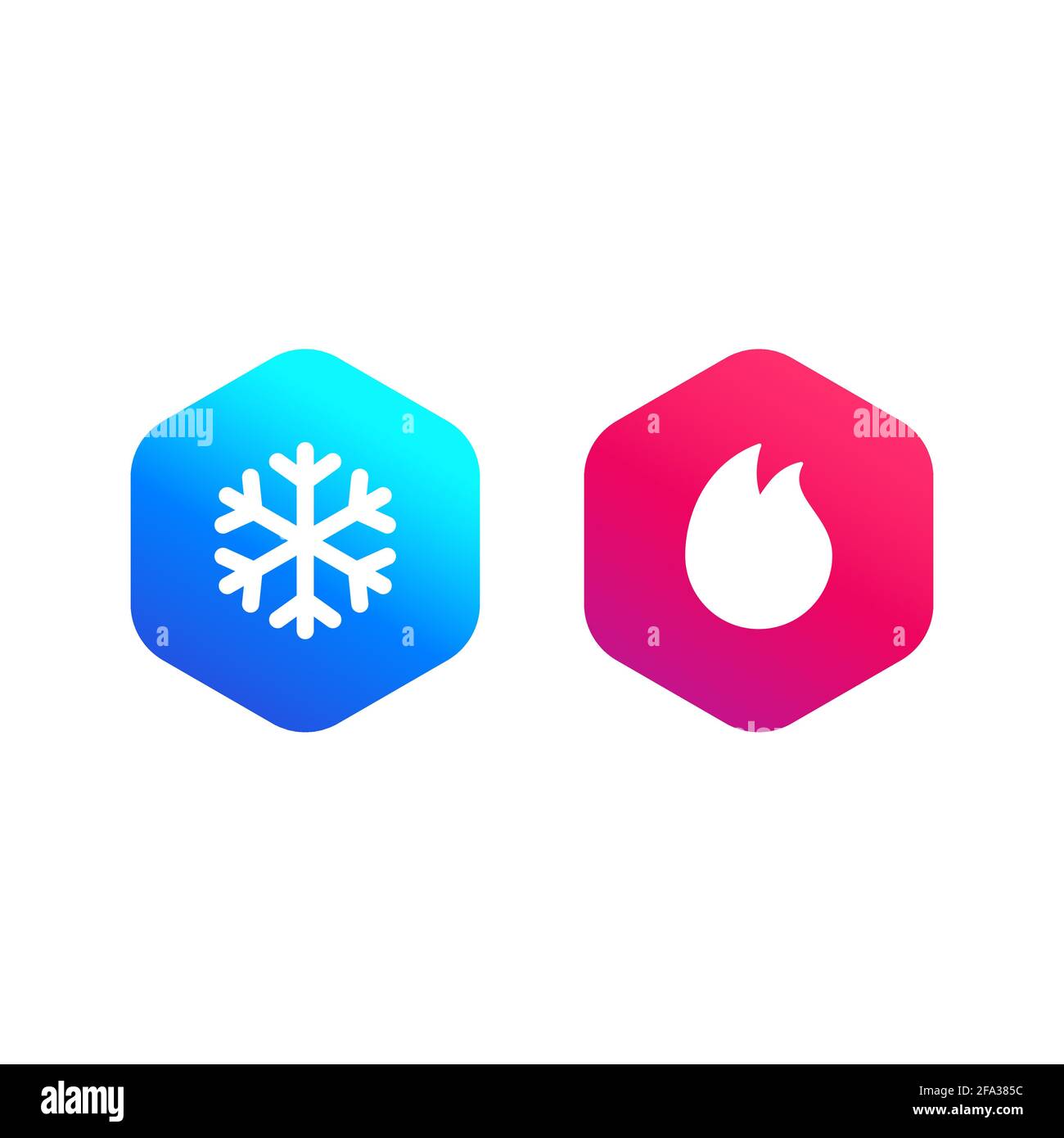 cold and hot vector icons Stock Vector Image & Art - Alamy