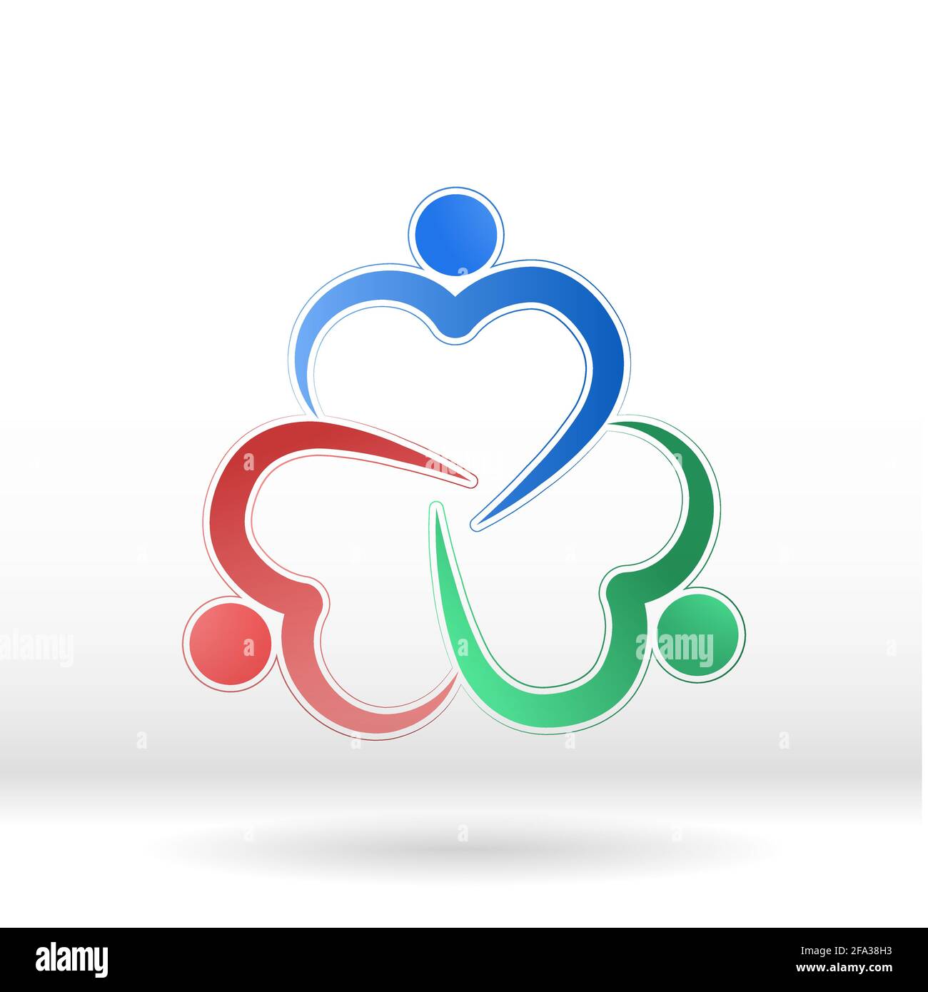 Hugging colleague Stock Vector Images - Alamy