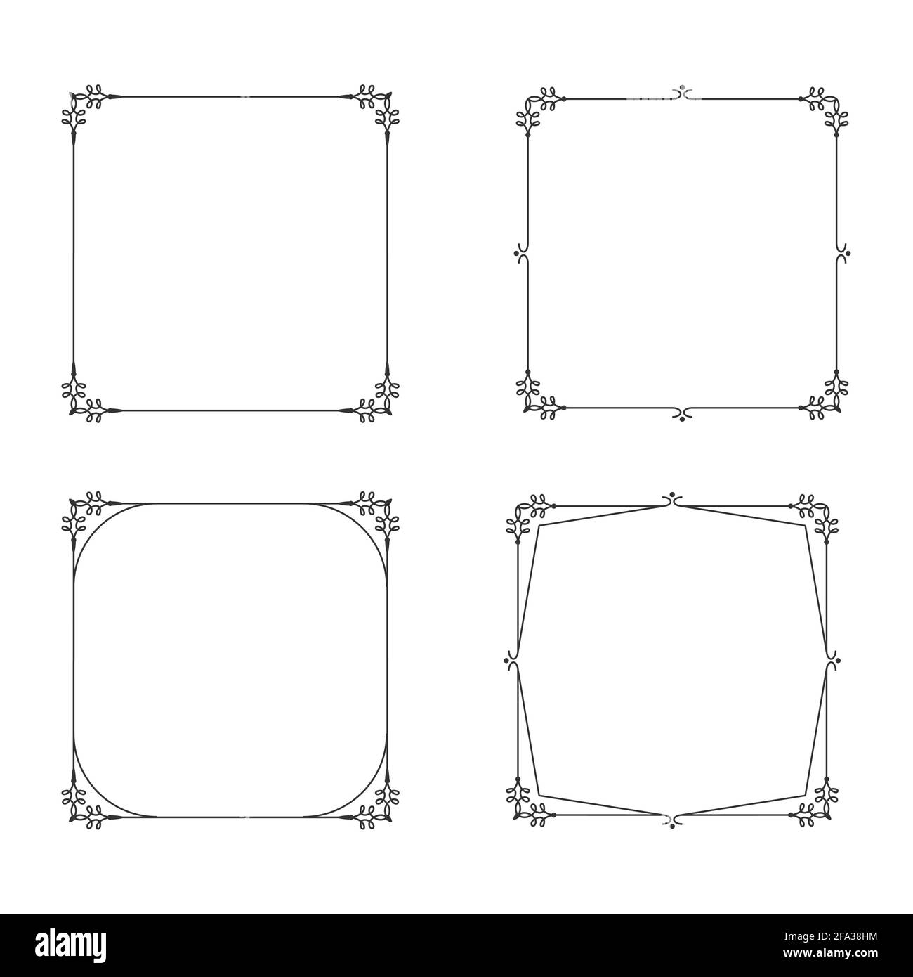 Curly framing Black and White Stock Photos & Images - Alamy