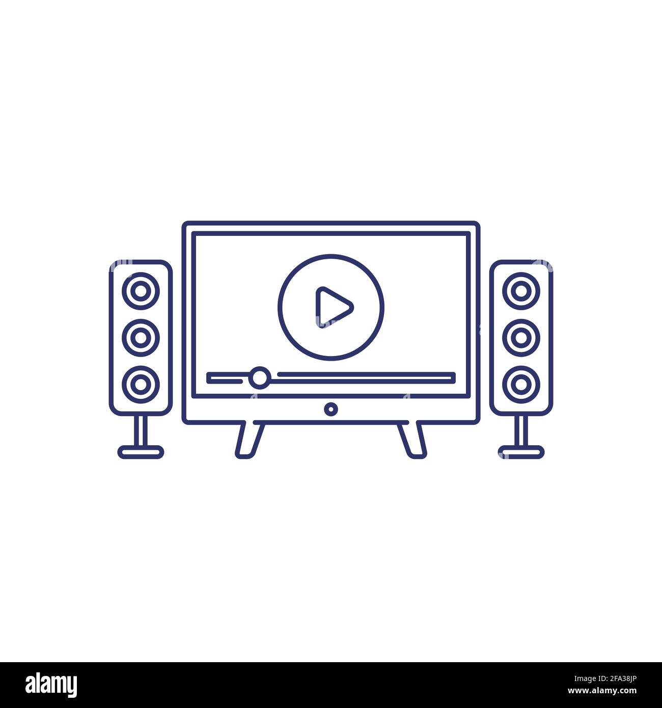 Movie theater sound system Stock Vector Images - Alamy