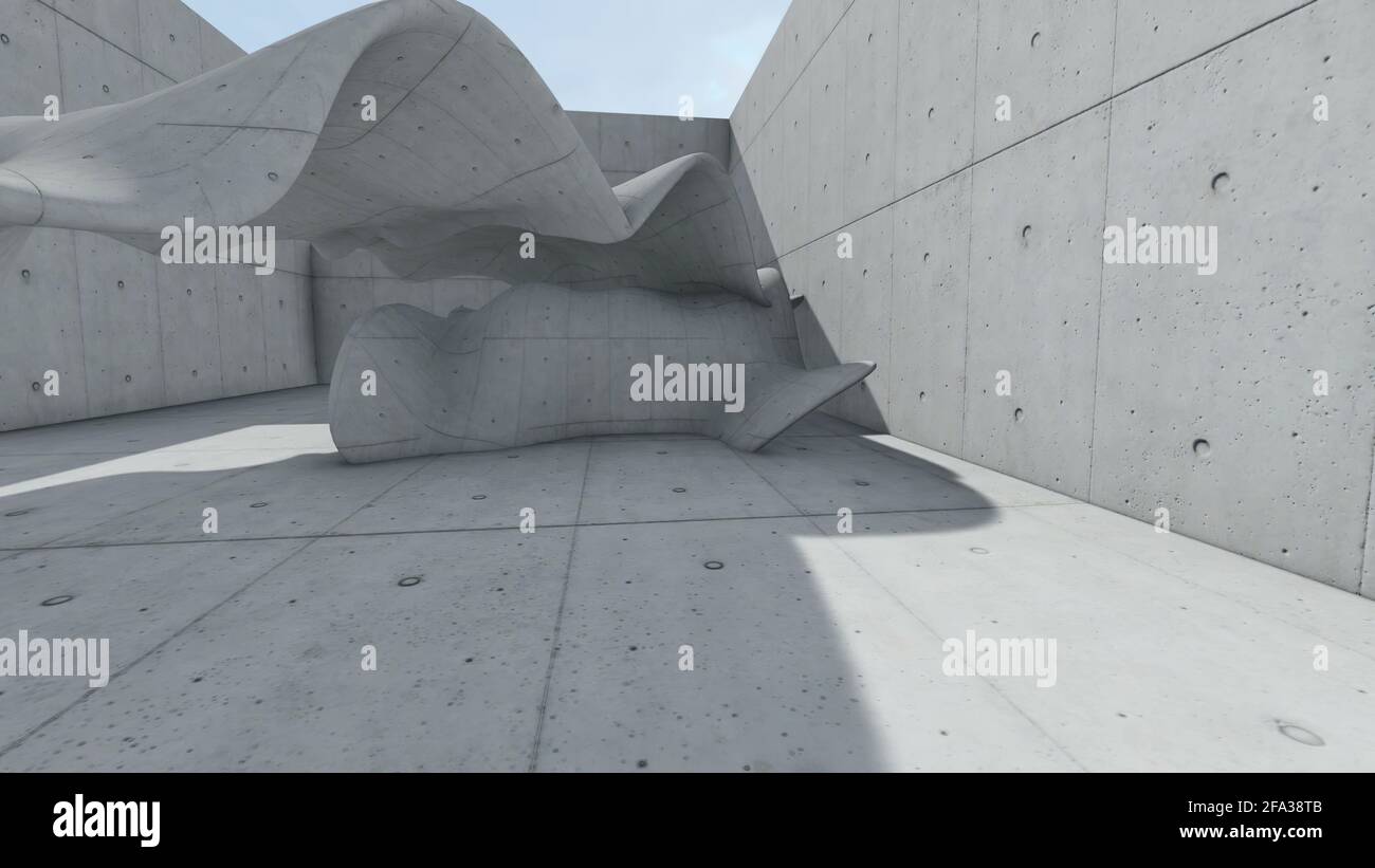3D illustration of abstract concrete shape Stock Photo - Alamy