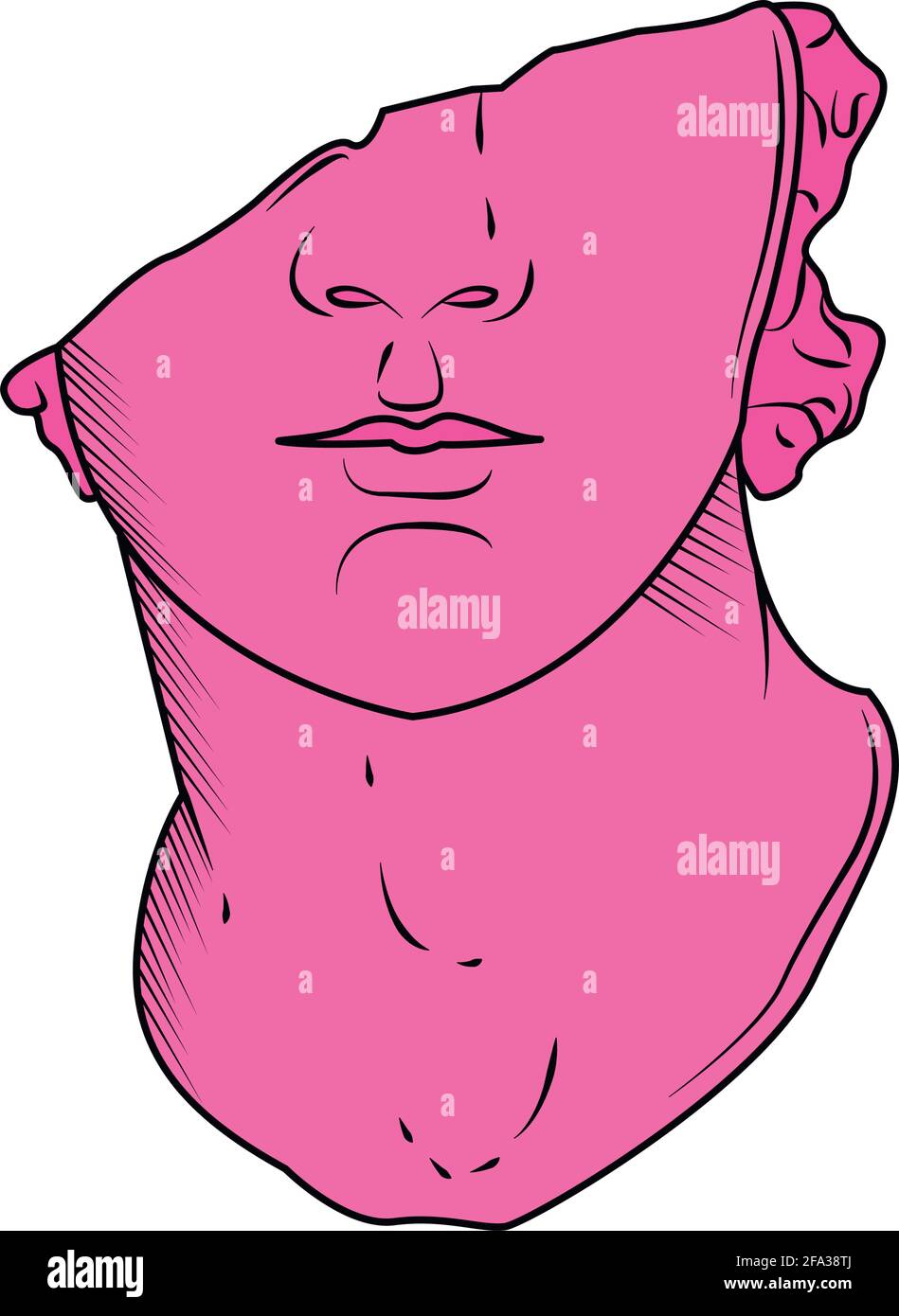antique statue retro futuristic isolated Stock Vector Image & Art - Alamy