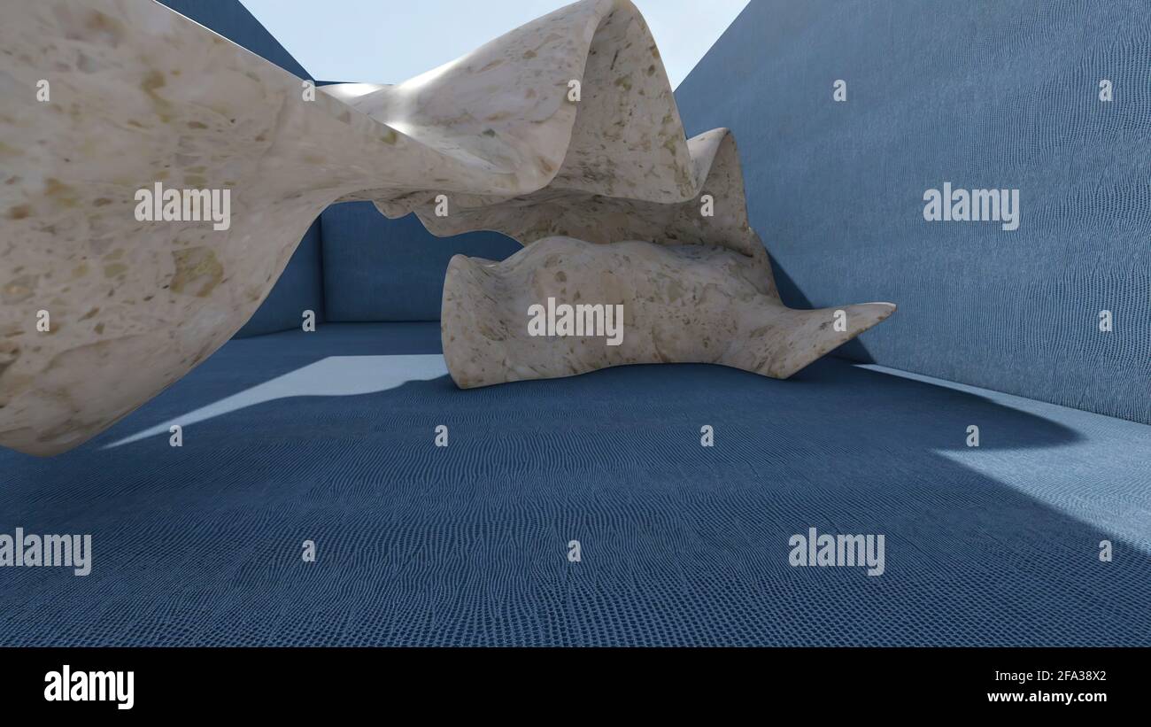 3D illustration of abstract concrete shape Stock Photo - Alamy