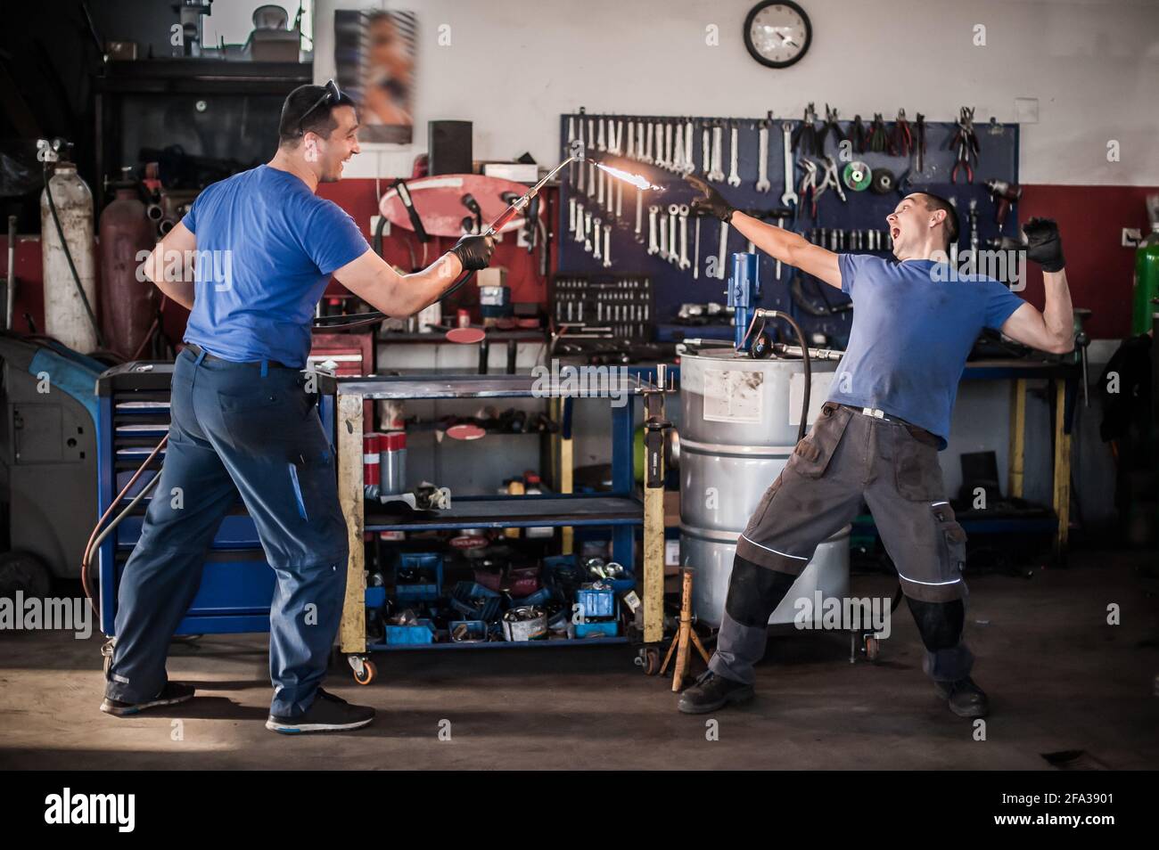Mechanic Car Funny High Resolution Stock Photography and Images - Alamy