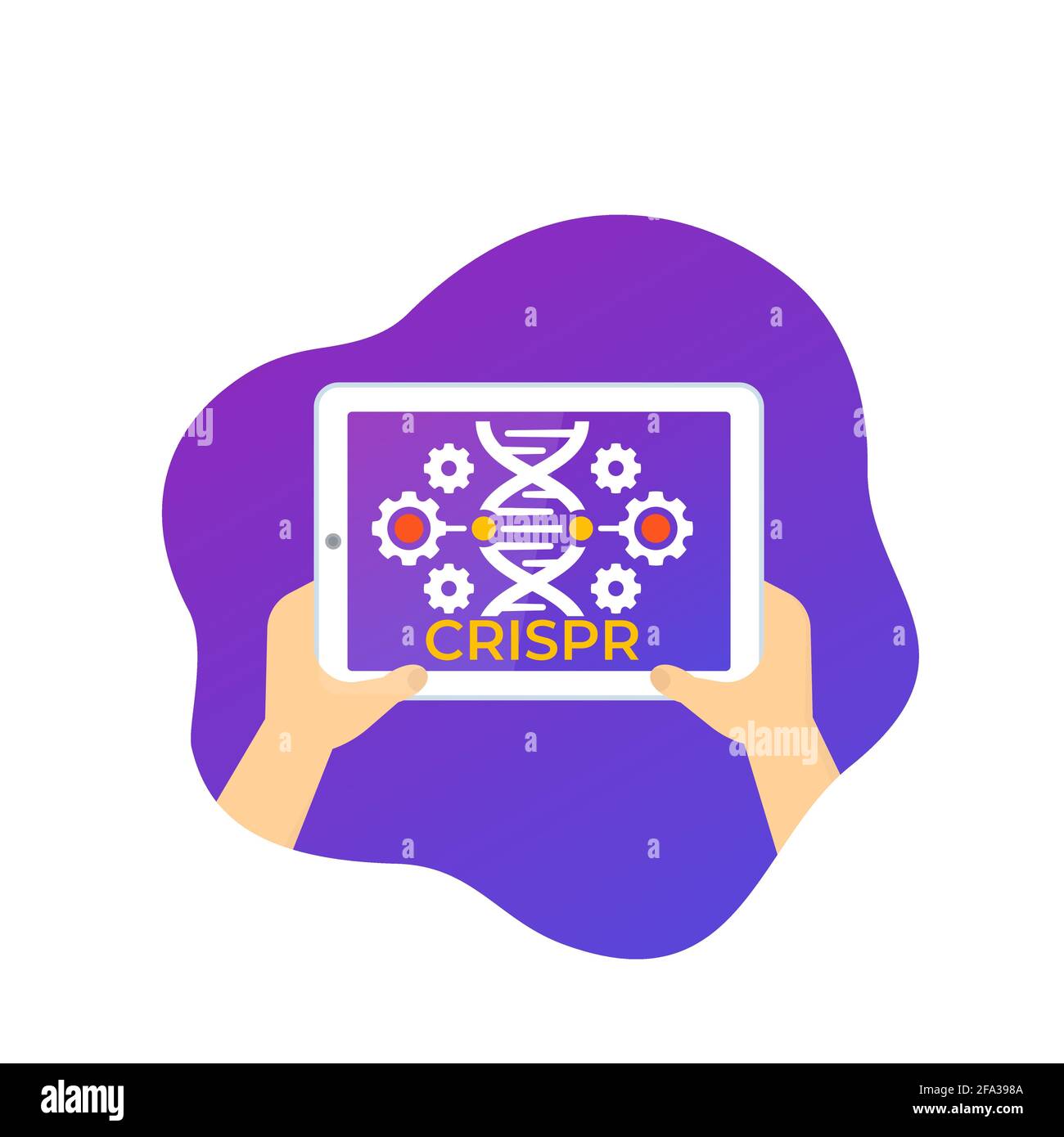CRISPR, genome editing icon with a tablet Stock Vector Image & Art - Alamy
