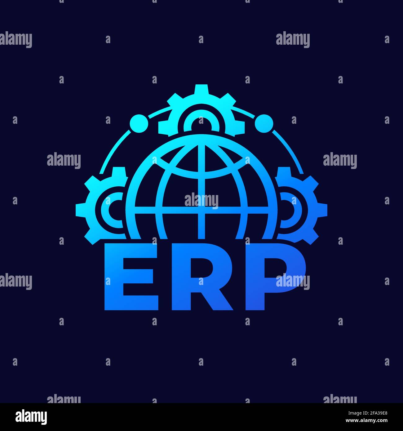 ERP vector icon for web Stock Vector Image & Art - Alamy