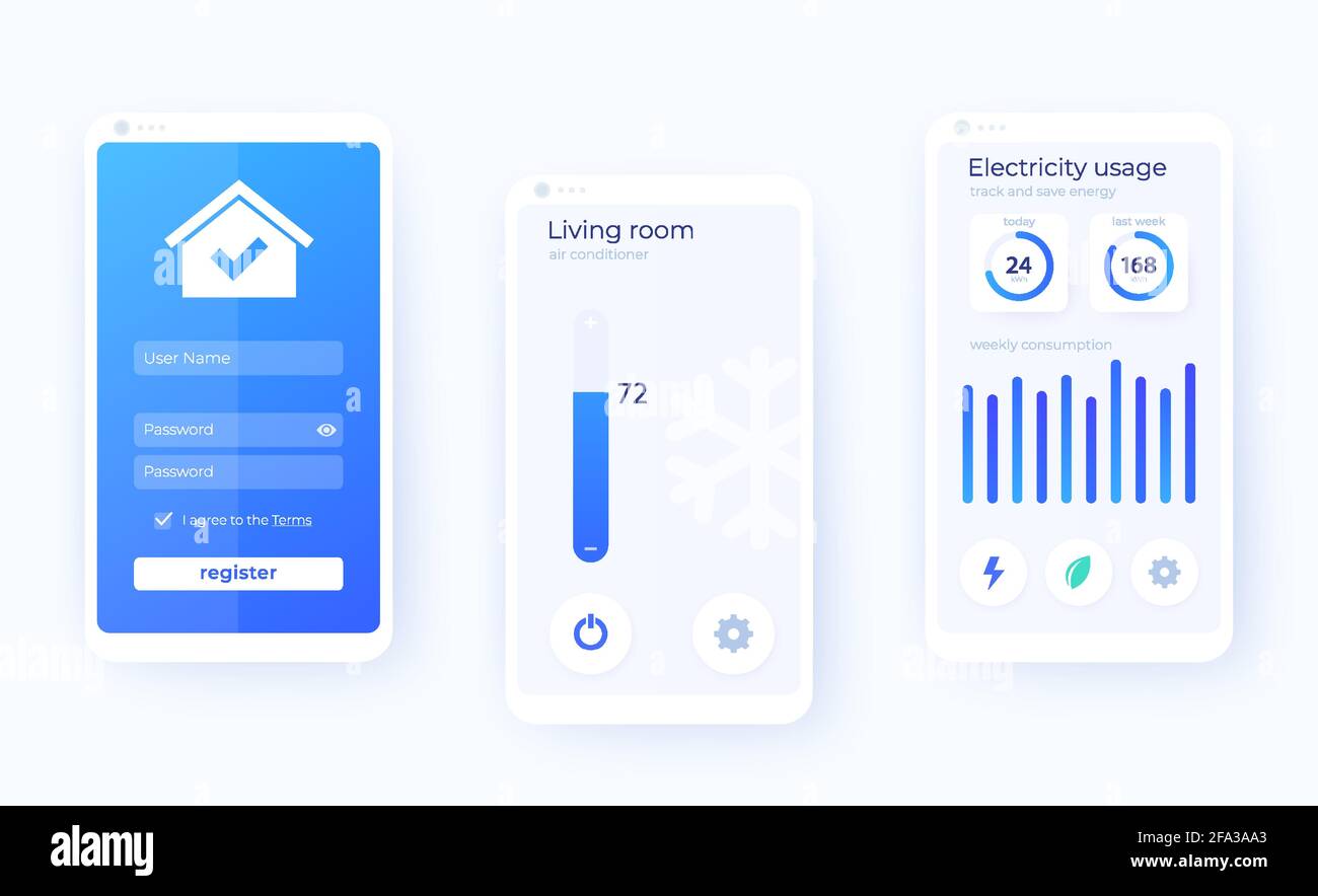 Mobile screen usage Cut Out Stock Images & Pictures - Alamy