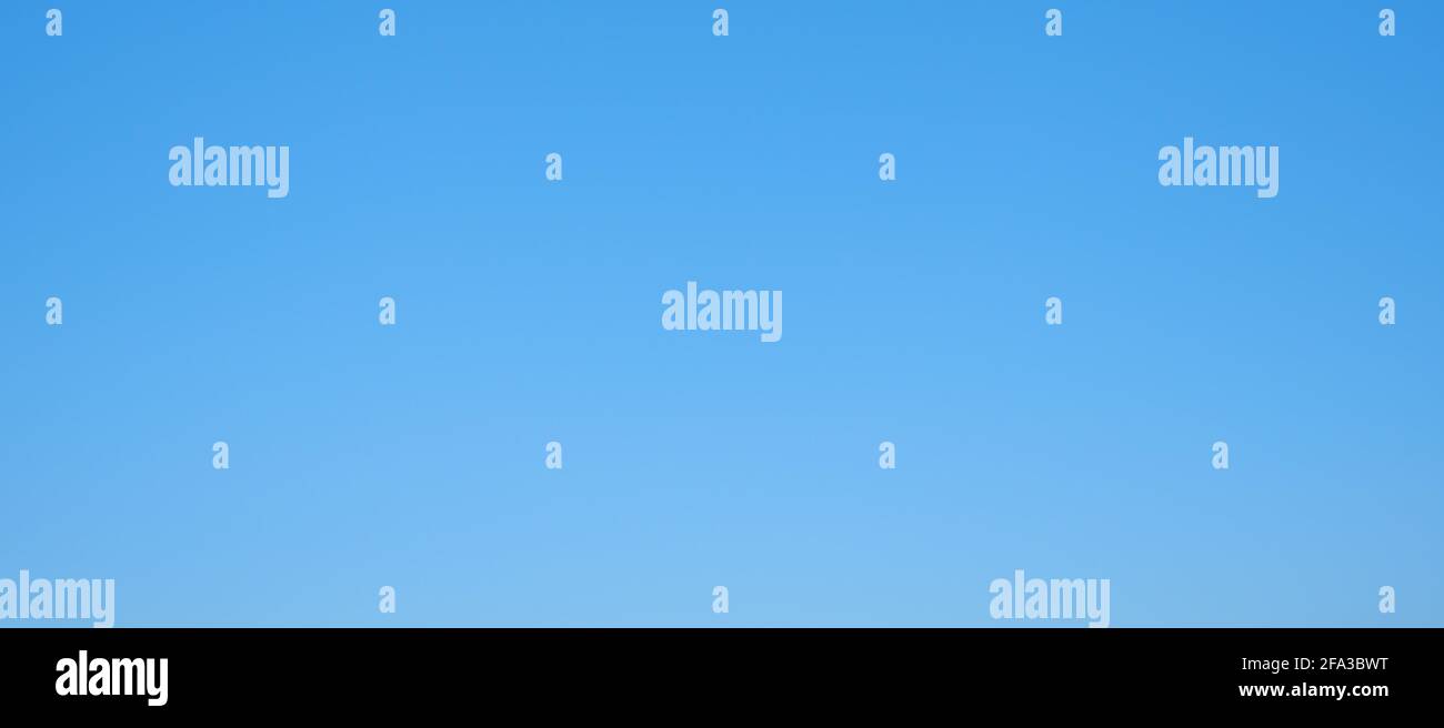Blue sky clean. Panorama sky gradient for design. Cloudless sky ...