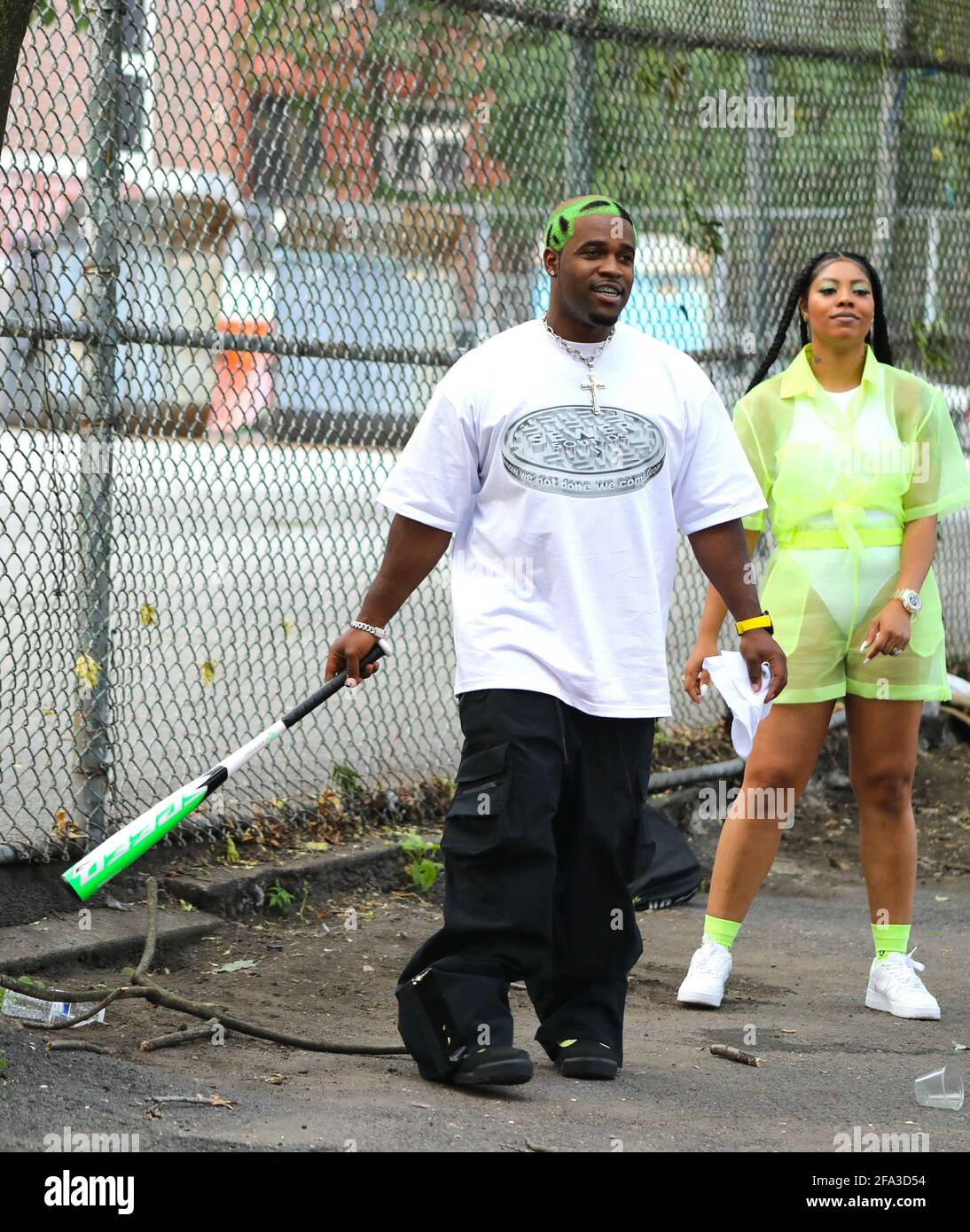 New York - NY - 20200806 ASAP Ferg filming a music video "Green Juice ...
