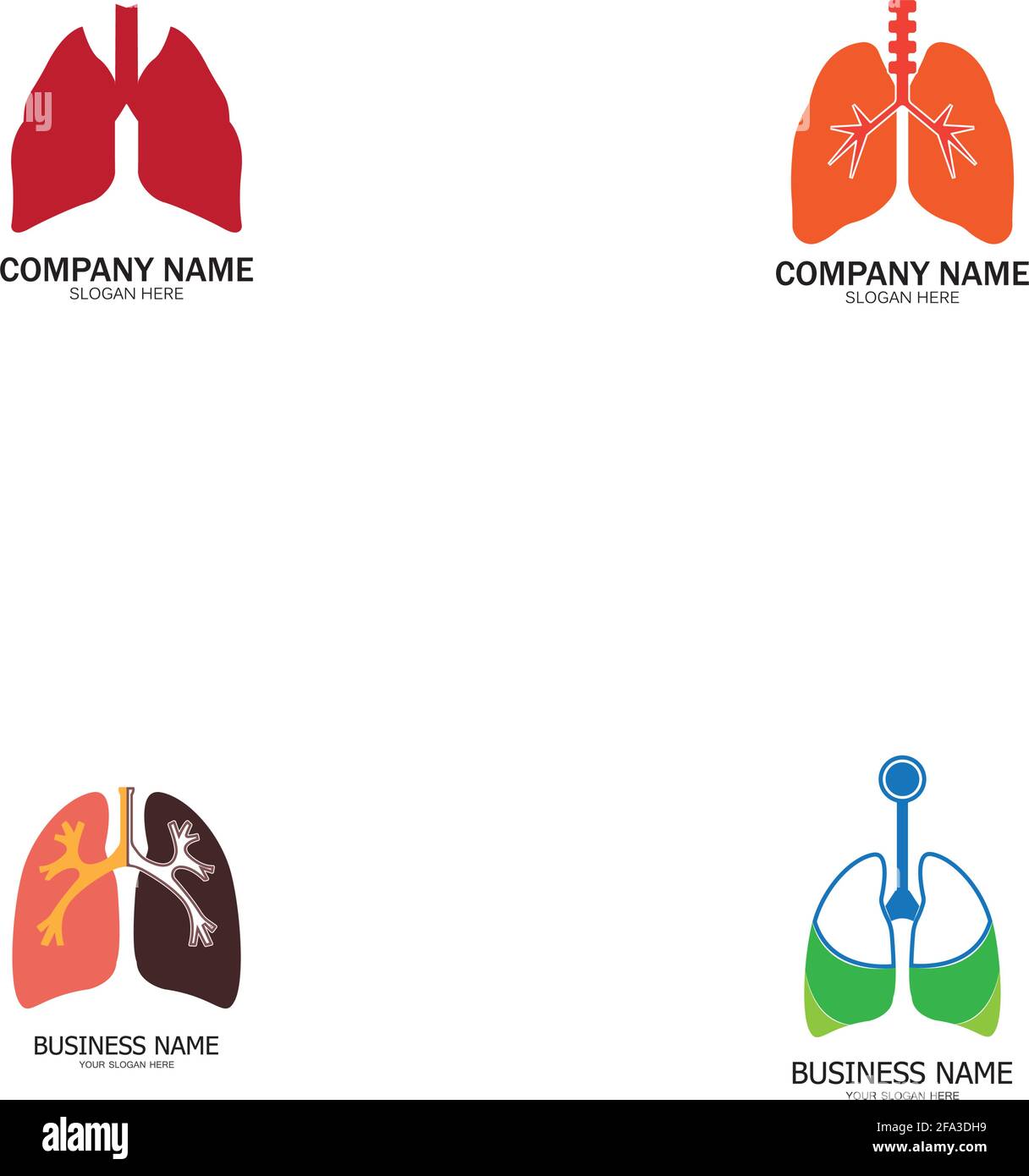 lung health and care logo template,emblem,design concept,creative ...