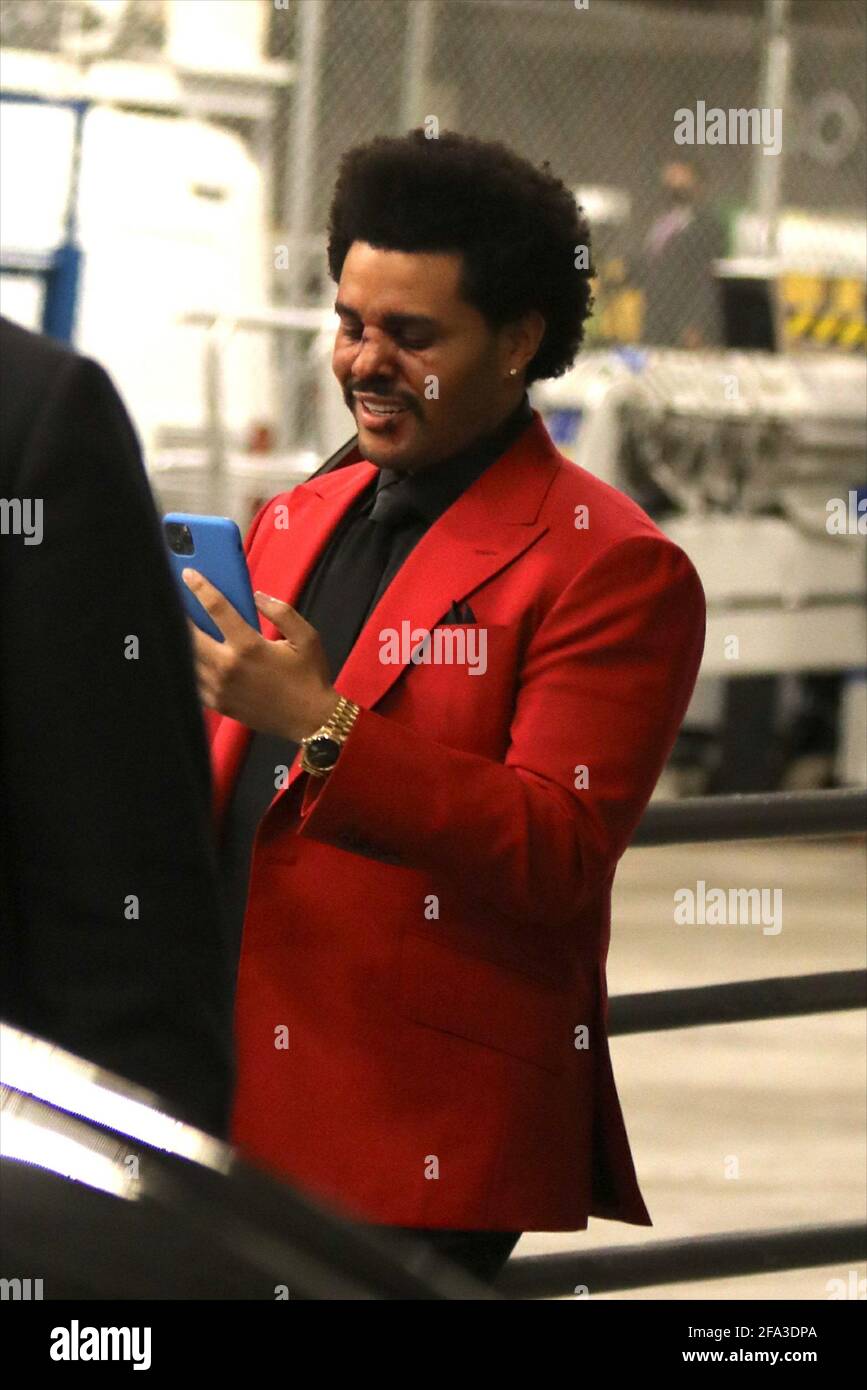 New York - NY - 20200826 The Weeknd is seen with bloody make up as he ...