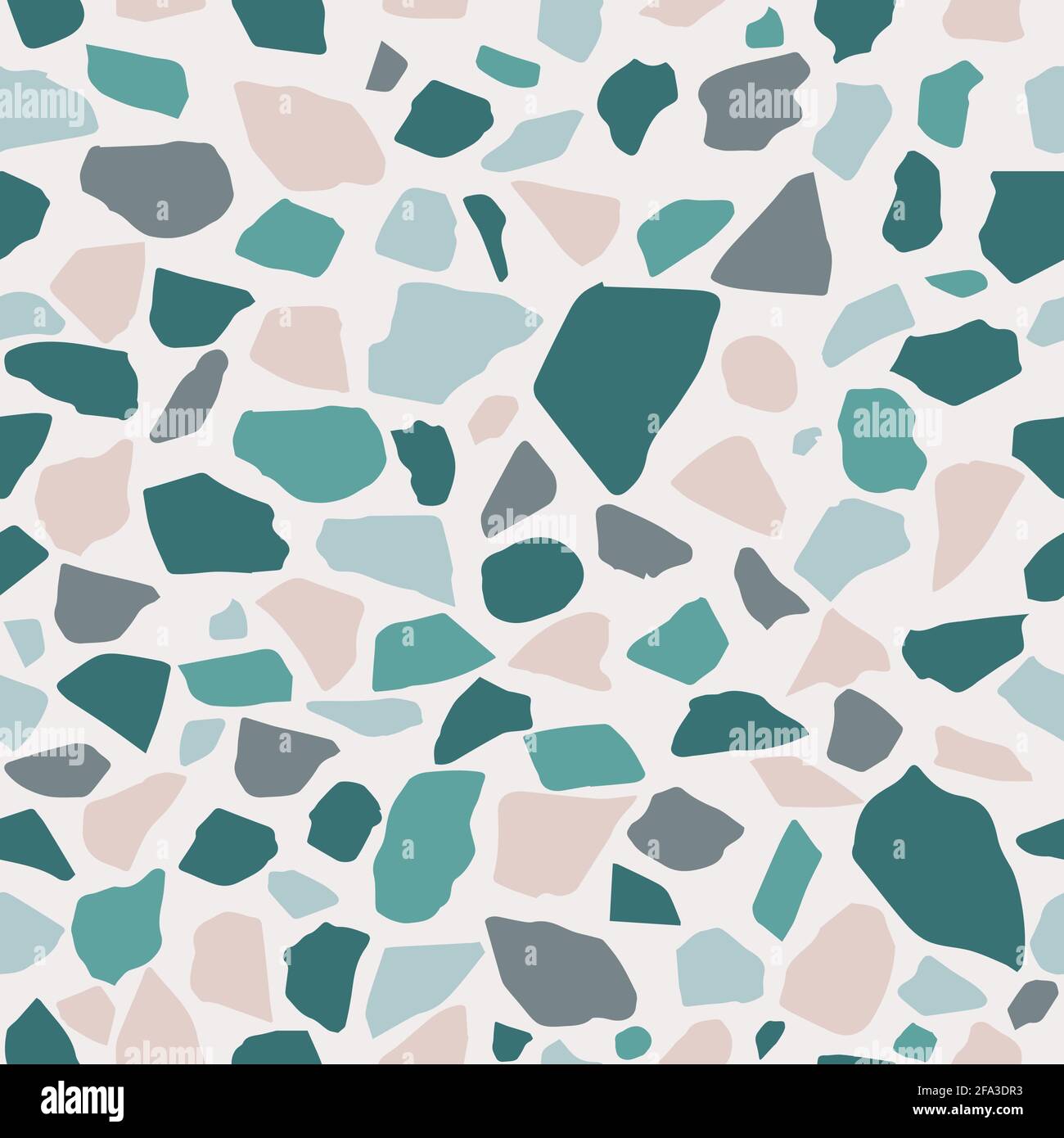 Terrazzo flooring vector seamless pattern. Classic venetian terrazzo ...