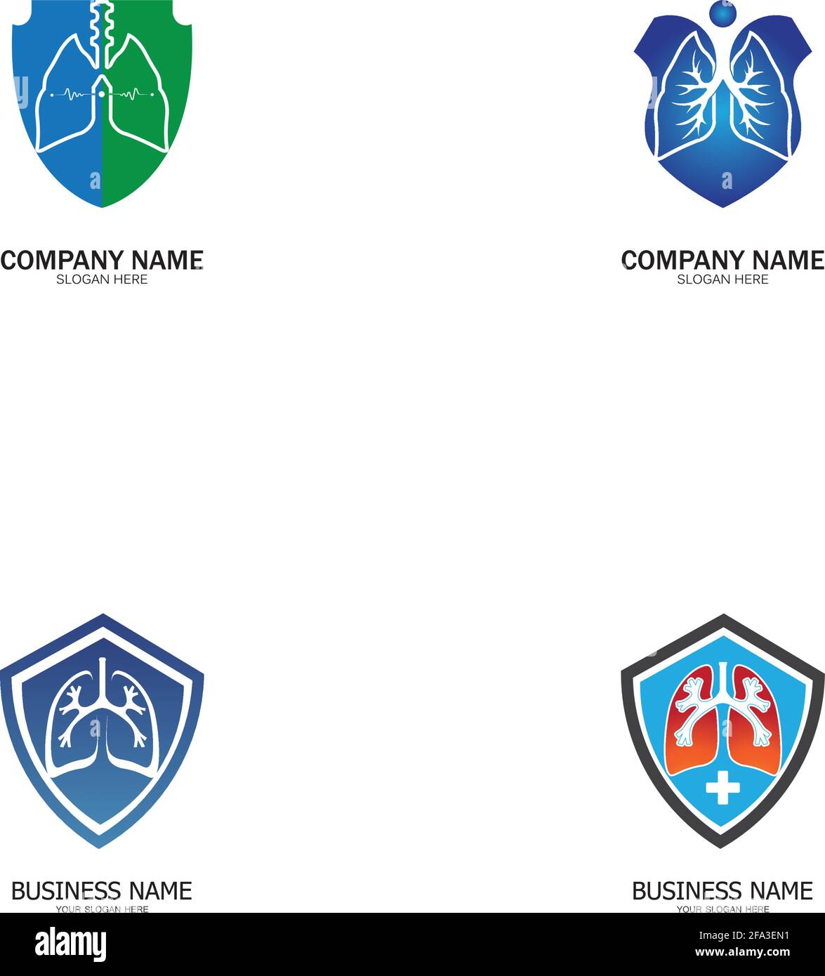 lung health and care logo template,emblem,design concept,creative ...