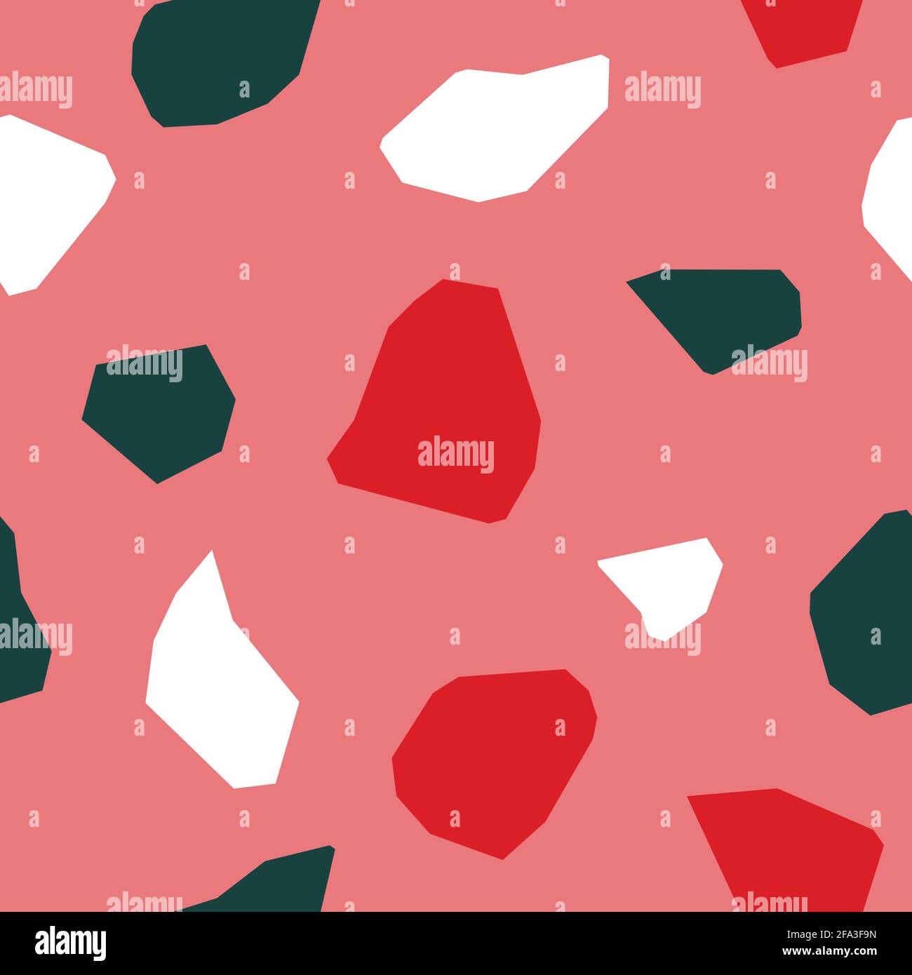 Terrazzo flooring vector seamless pattern. Classic venetian terrazzo ...