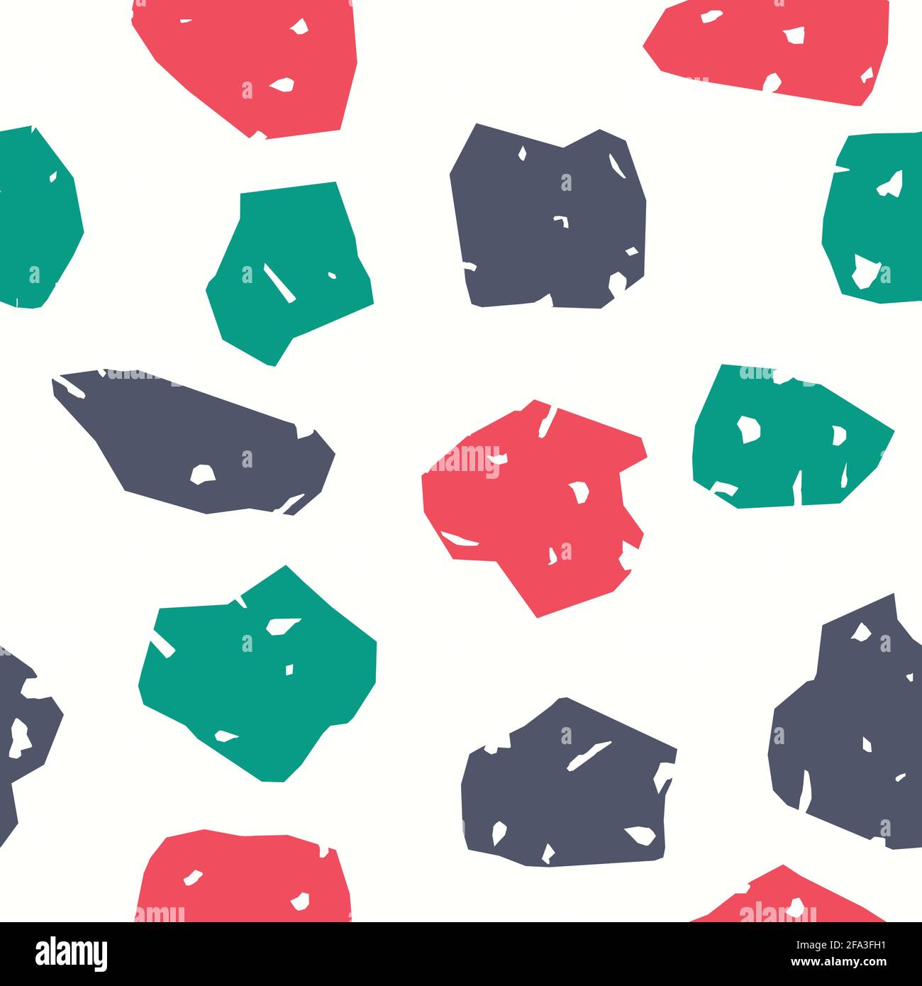 Terrazzo flooring vector seamless pattern. Classic venetian terrazzo ...