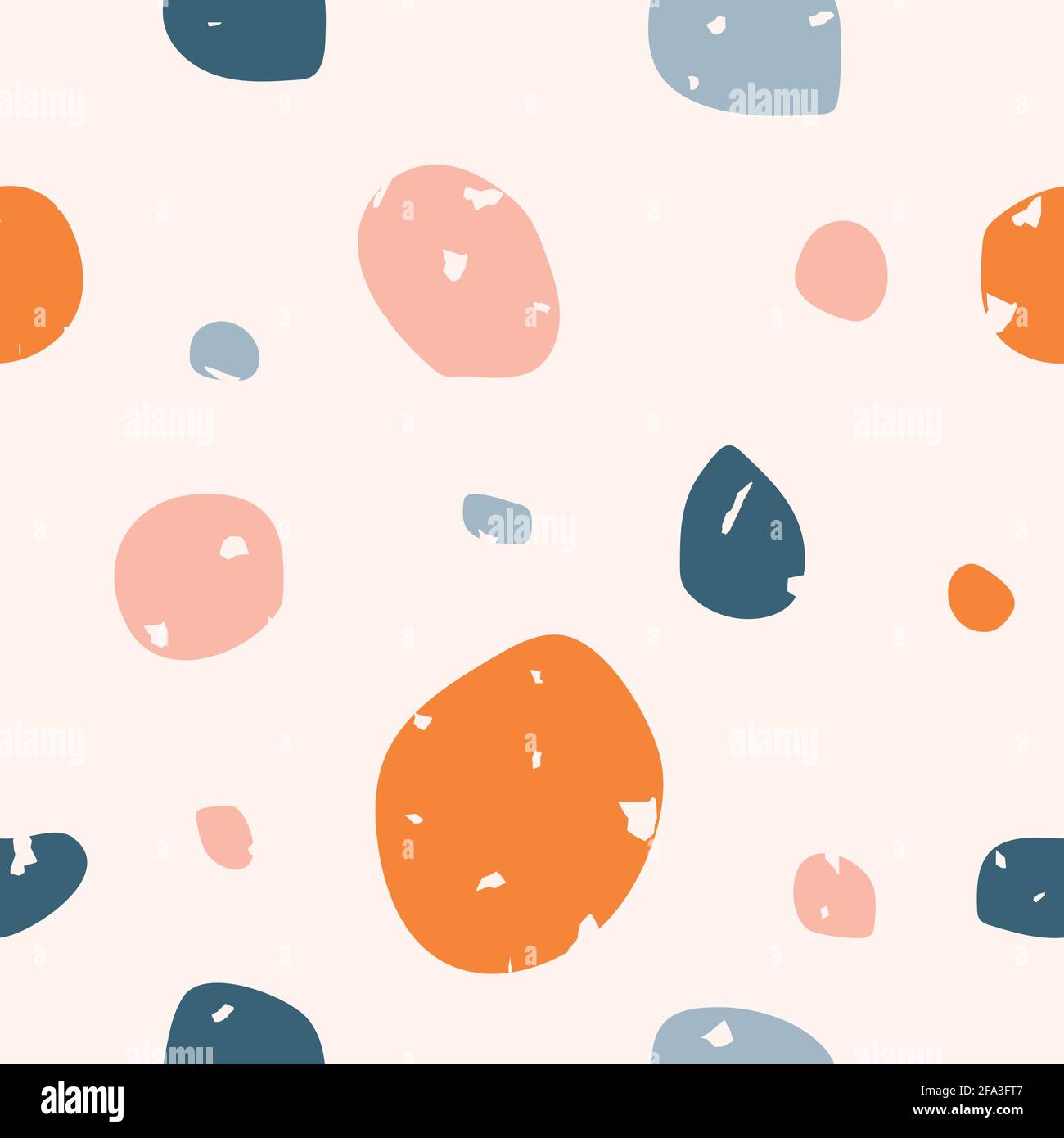 Terrazzo flooring vector seamless pattern. Classic venetian terrazzo ...