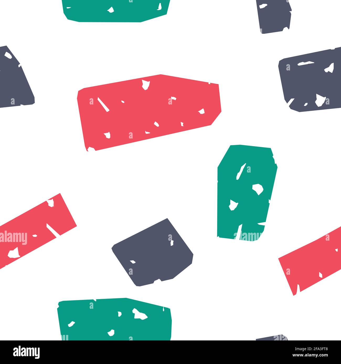 Terrazzo flooring vector seamless pattern. Classic venetian terrazzo ...