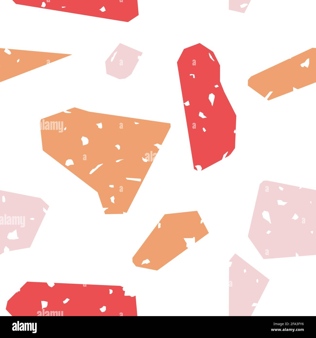 Terrazzo flooring vector seamless pattern. Classic venetian terrazzo ...