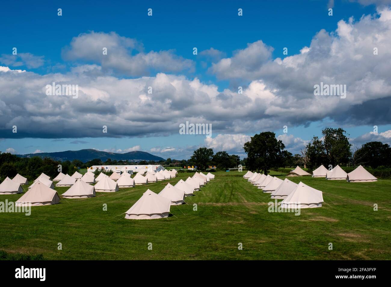 Sunshine music festival site, UK Stock Photo - Alamy