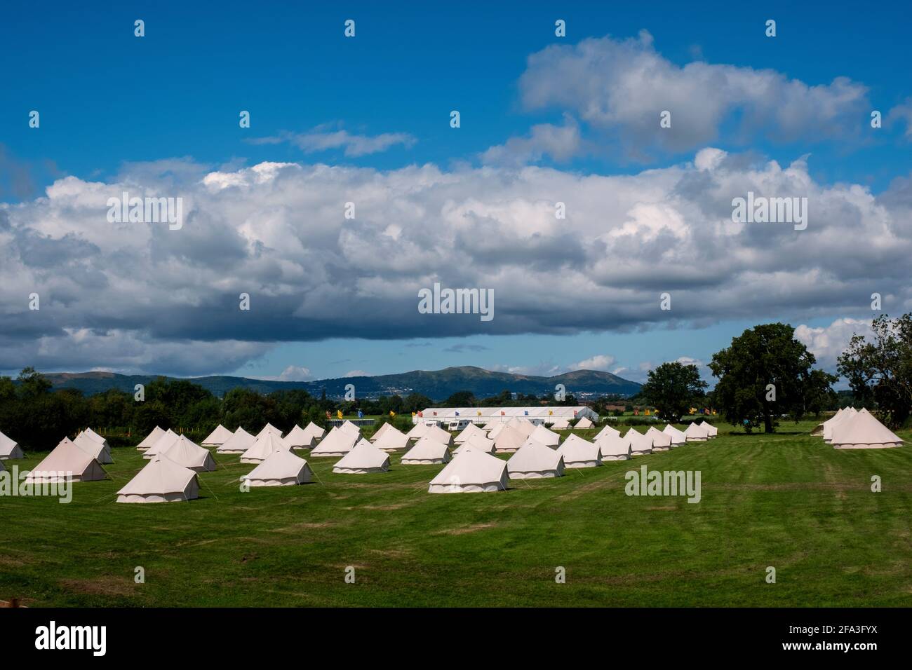 Sunshine music festival site, UK Stock Photo - Alamy