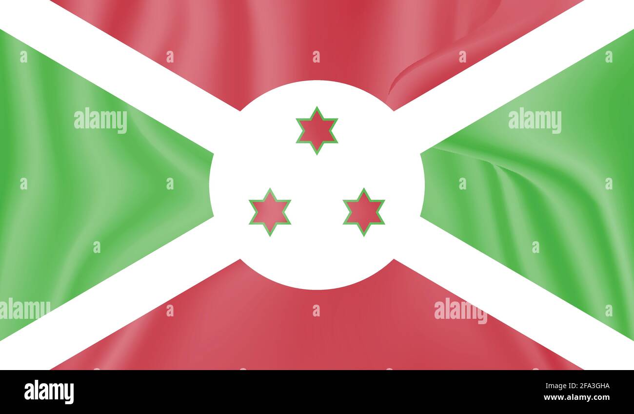 Burundi national flag created in grunge paint, style Stock Vector Image ...