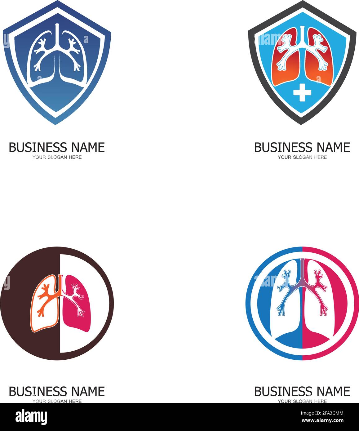 lung health and care logo template,emblem,design concept,creative ...