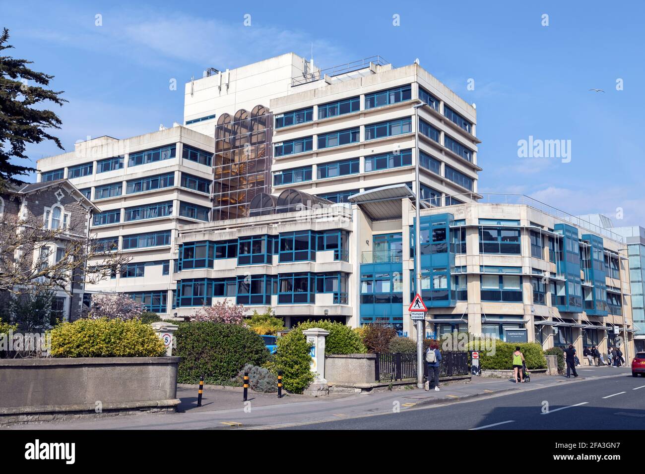 The Knightstone campus of Weston College in Weston-super-Mare, UK Stock ...