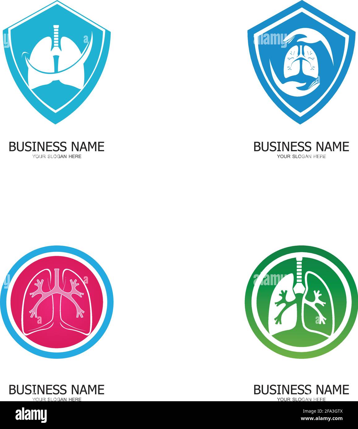 lung health and care logo template,emblem,design concept,creative ...