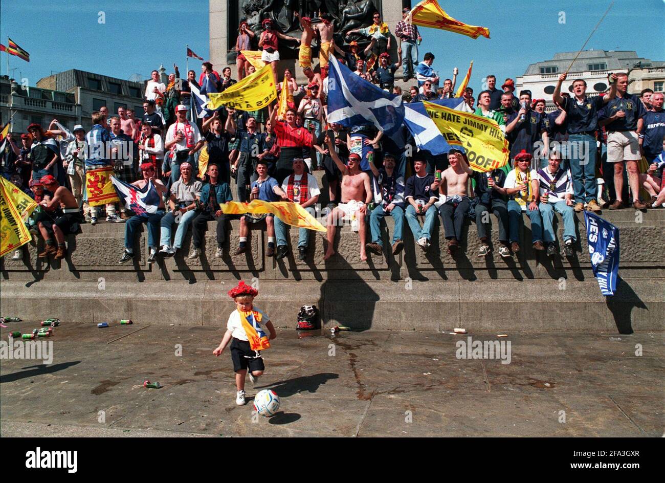 Scottish Fans sing their hearts out in support of their football team ...