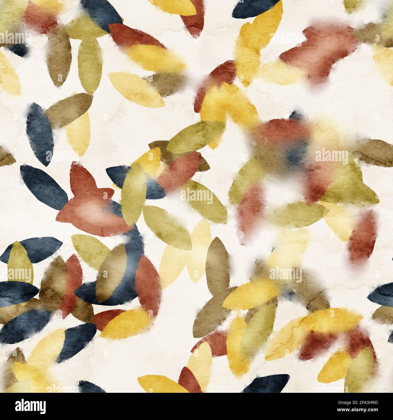 Seamless watercolor leaves trendy chic pattern for surface print Stock ...