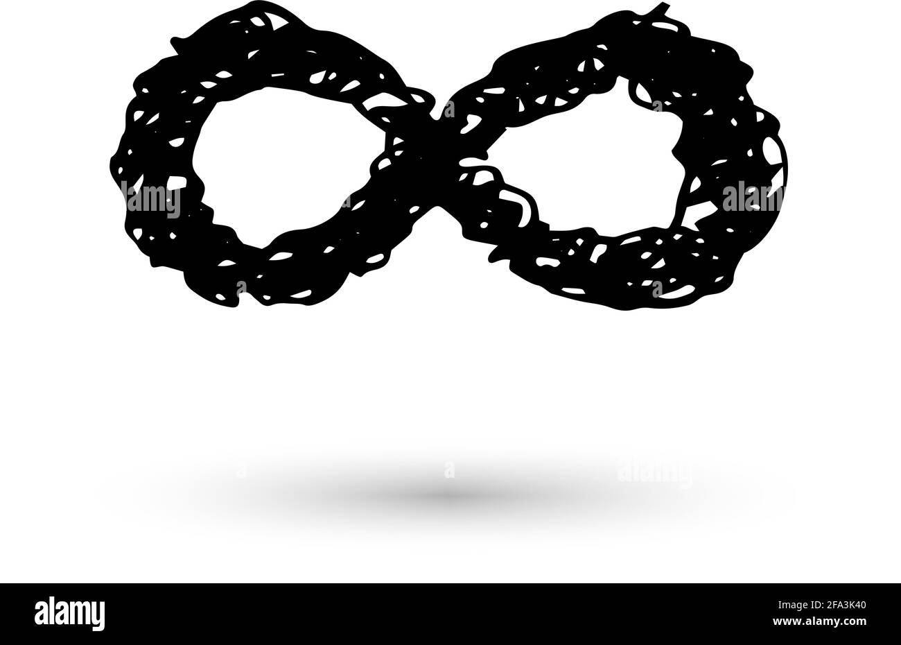 Infinity symbol hand drawn with ink brush Stock Vector Image & Art - Alamy
