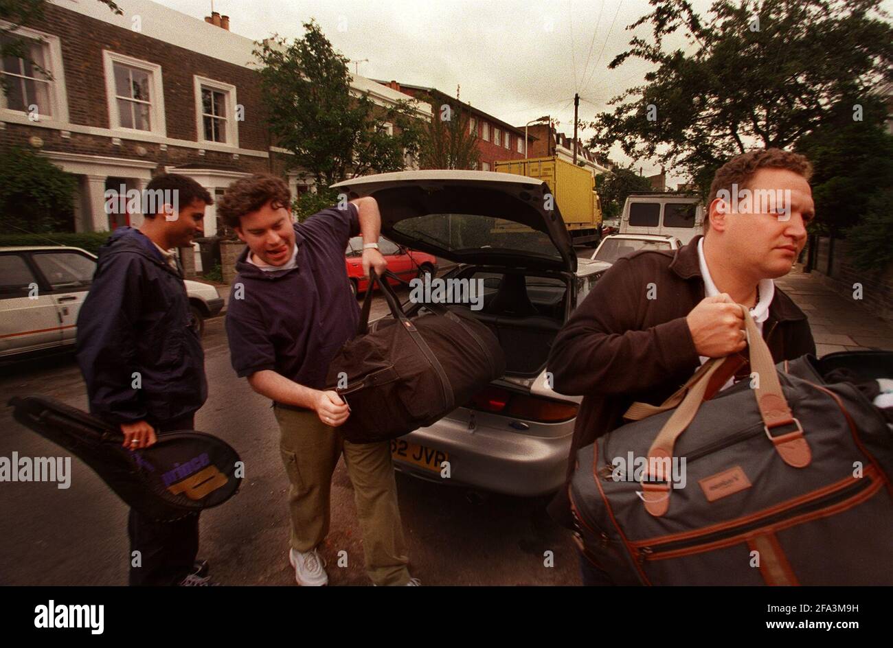 SIMON SADIE ( RIGHT ) DUNCAN EATON CENTRE AND KAL RAHAMAN LEFT UNPACK ...