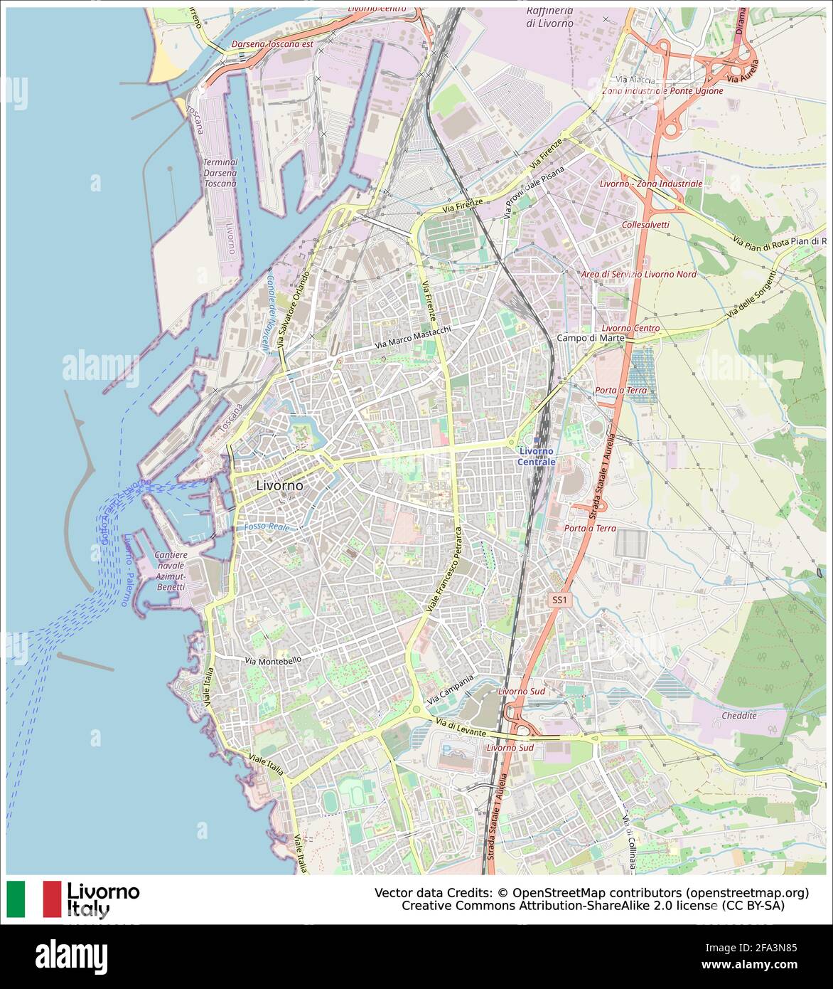 Map Of Livorno High Resolution Stock Photography and Images - Alamy
