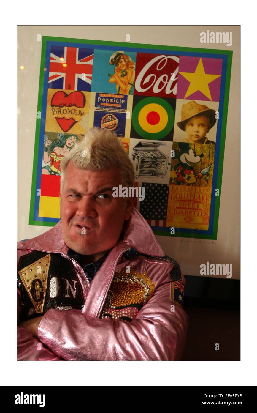 Darren Lyons (Big Pictures) at home in his west London homephotograph ...