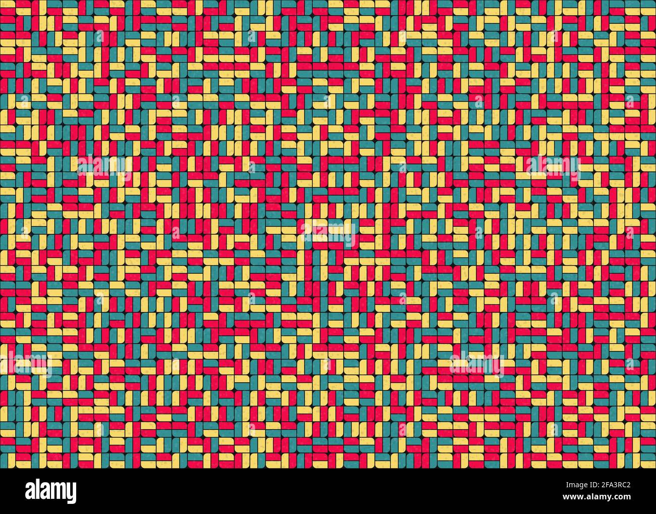 Abstract Geometrical generative computational art illustration Stock ...