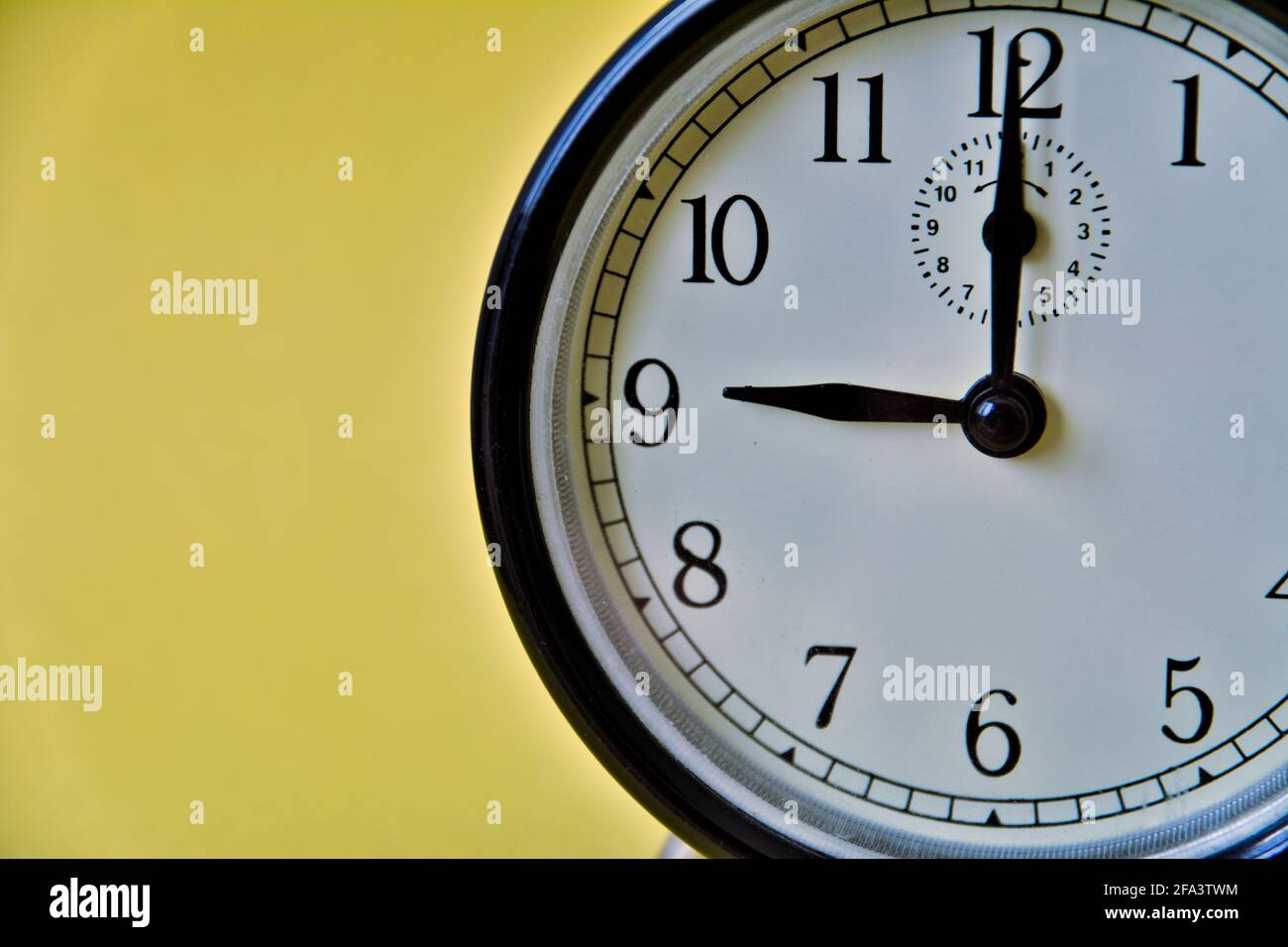 Clock Time 9 High Resolution Stock Photography and Images - Alamy