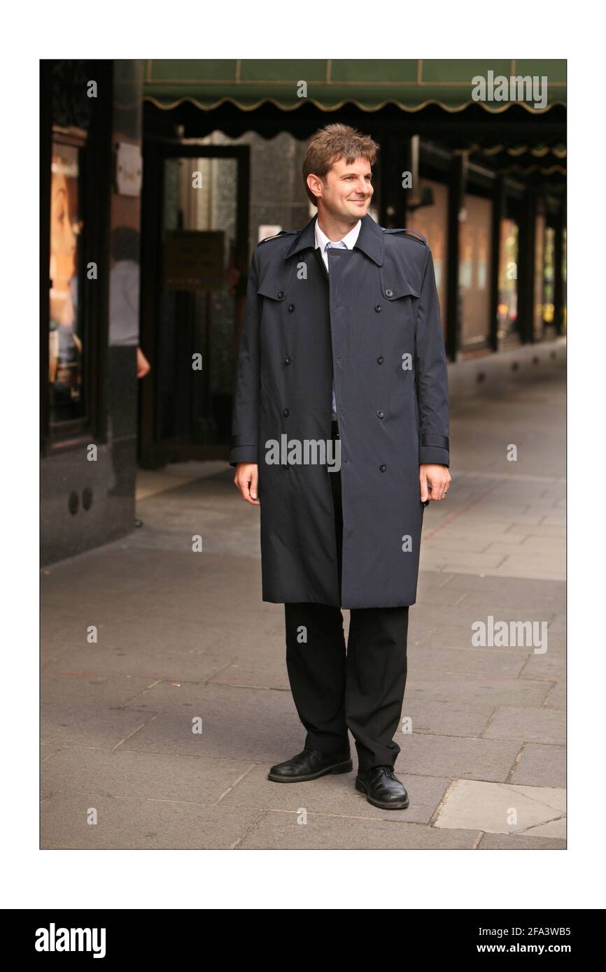 Martin Hickman models a new range of bullet proof cloathing available ...