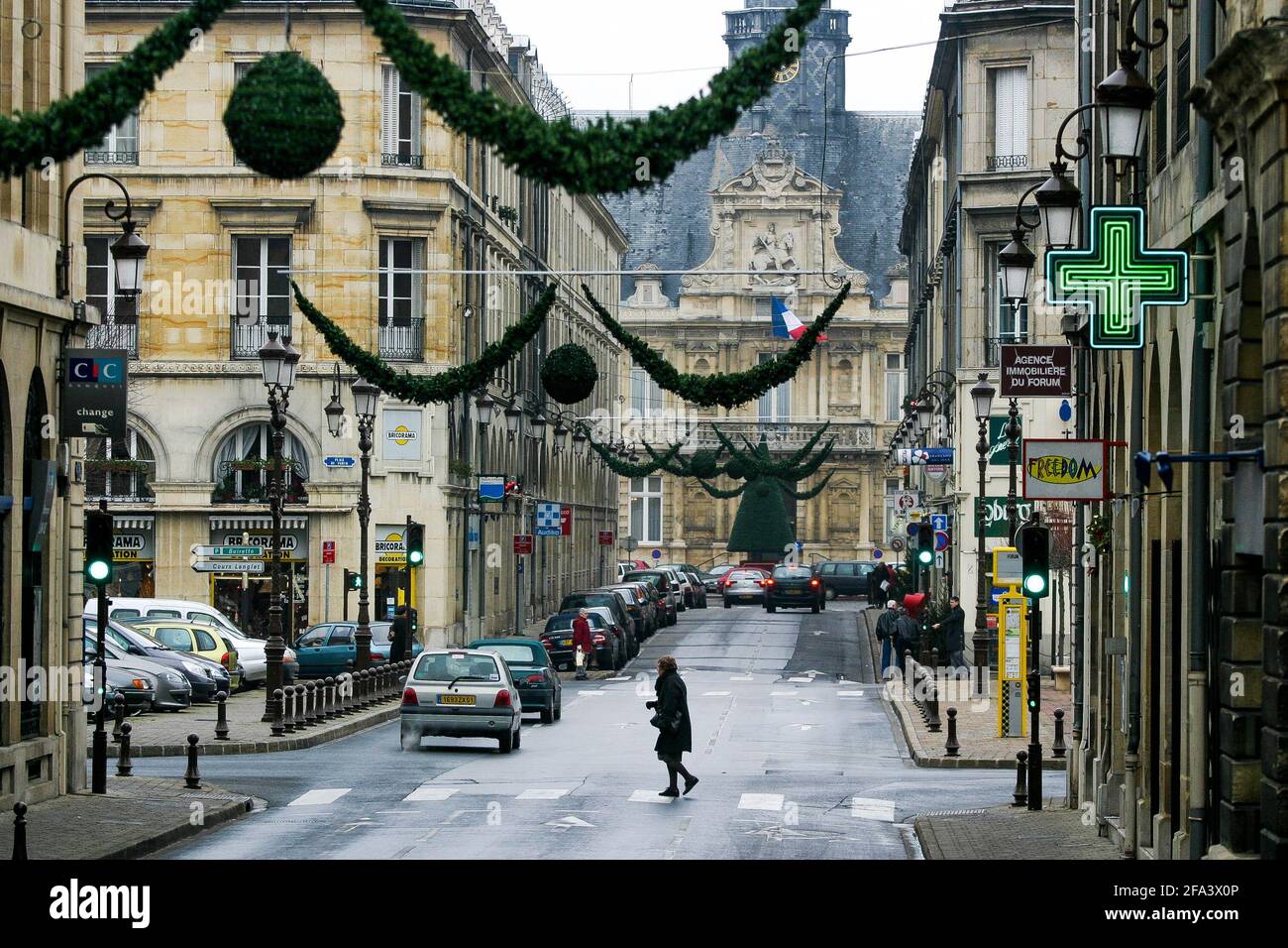 Street view, Reims, France Stock Photo - Alamy
