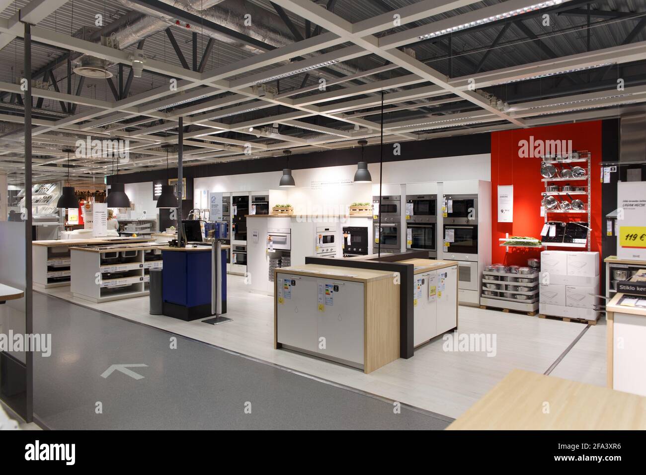 Vilnius, Lithuania - October 27, 2018: Ikea Store in Vikingu street ...